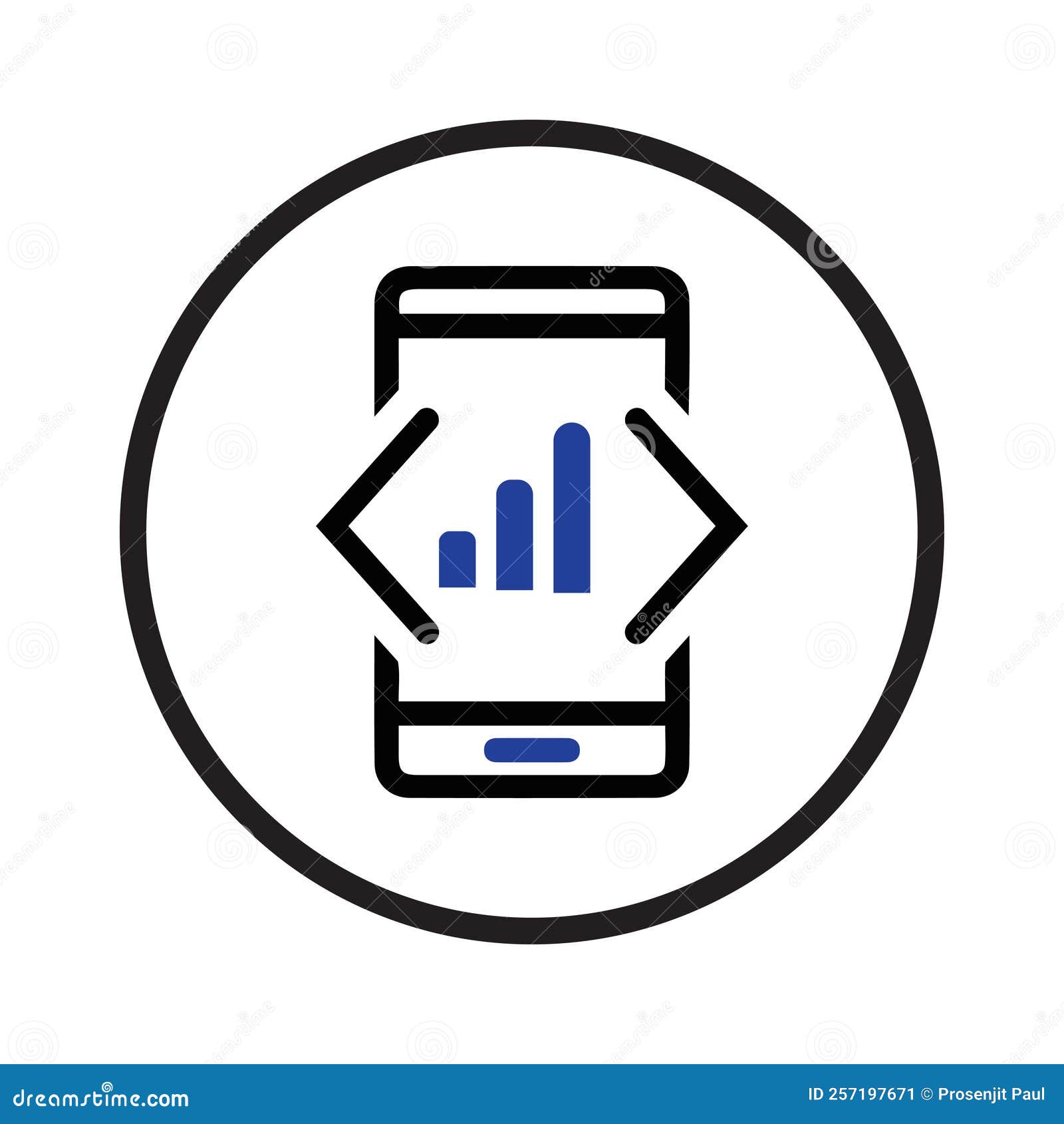 Business growth rank icon stock vector. Illustration of success - 257197671