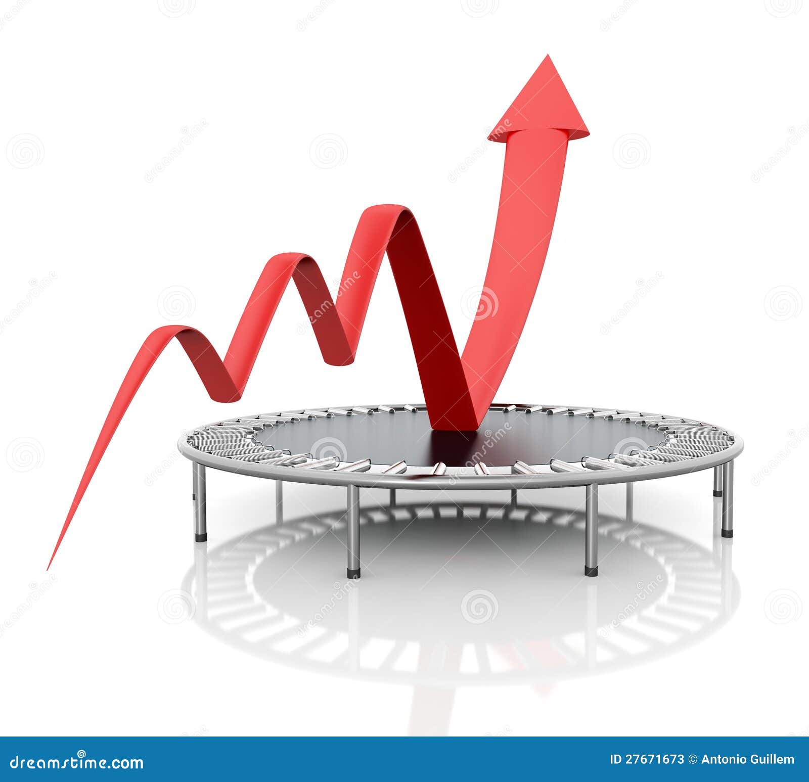 Business Growth Red Graphic Stock Illustration - Illustration of ...