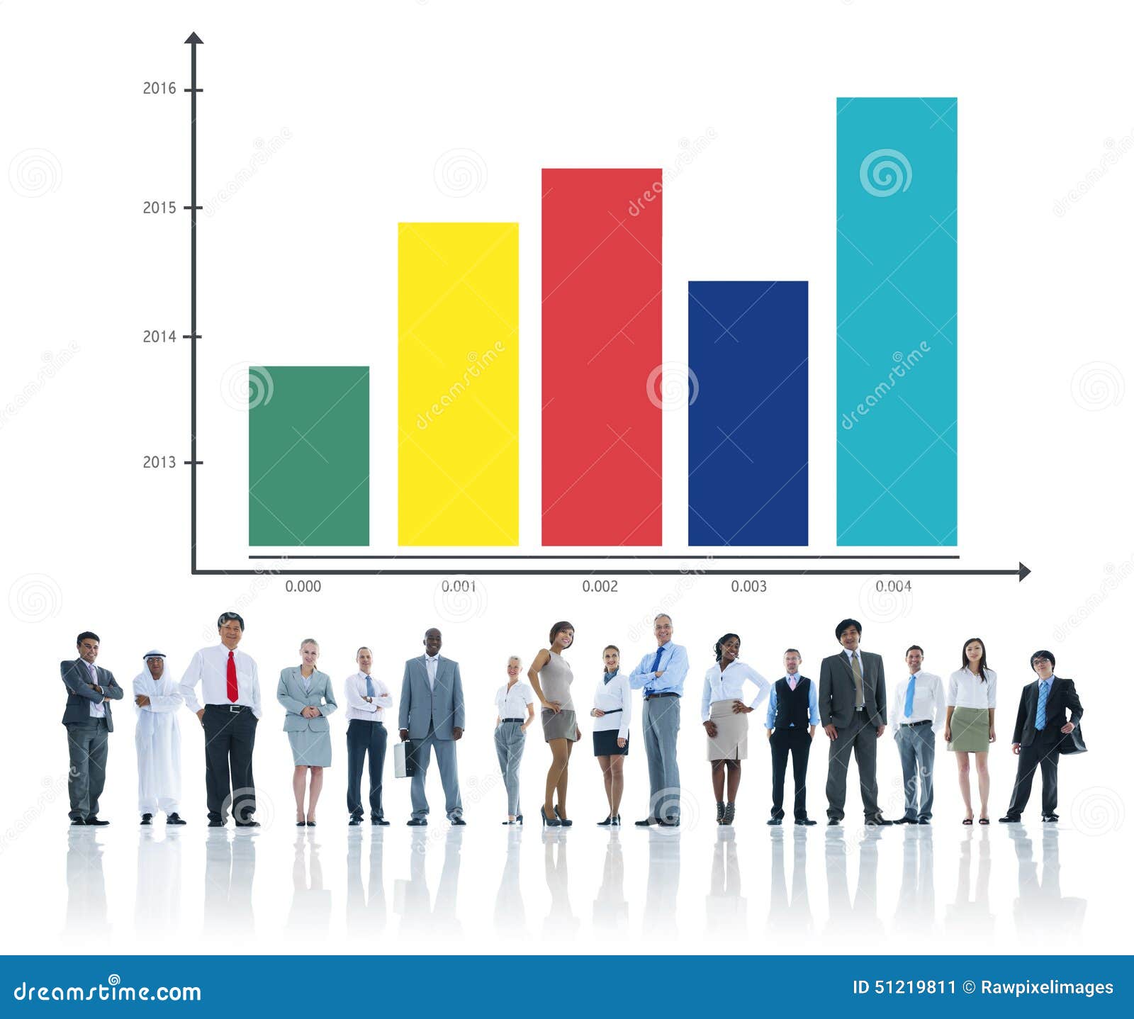 Business Growth Teamwork Collaboration Statistic Concept Stock Image ...