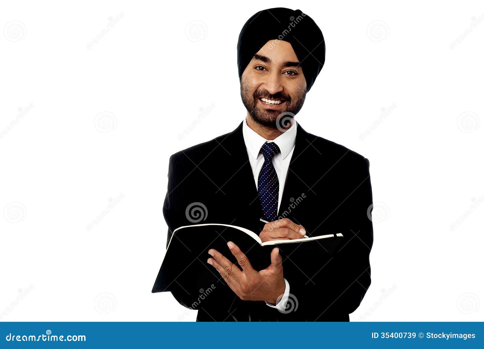 Business Guy Writing Down Key Points Stock Image - Image of consultant ...