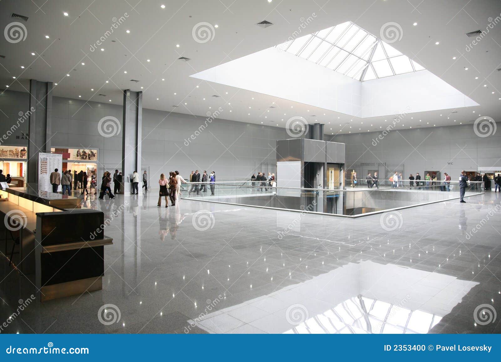 Business hall stock photo. Image of entry, hallway, light - 2353400
