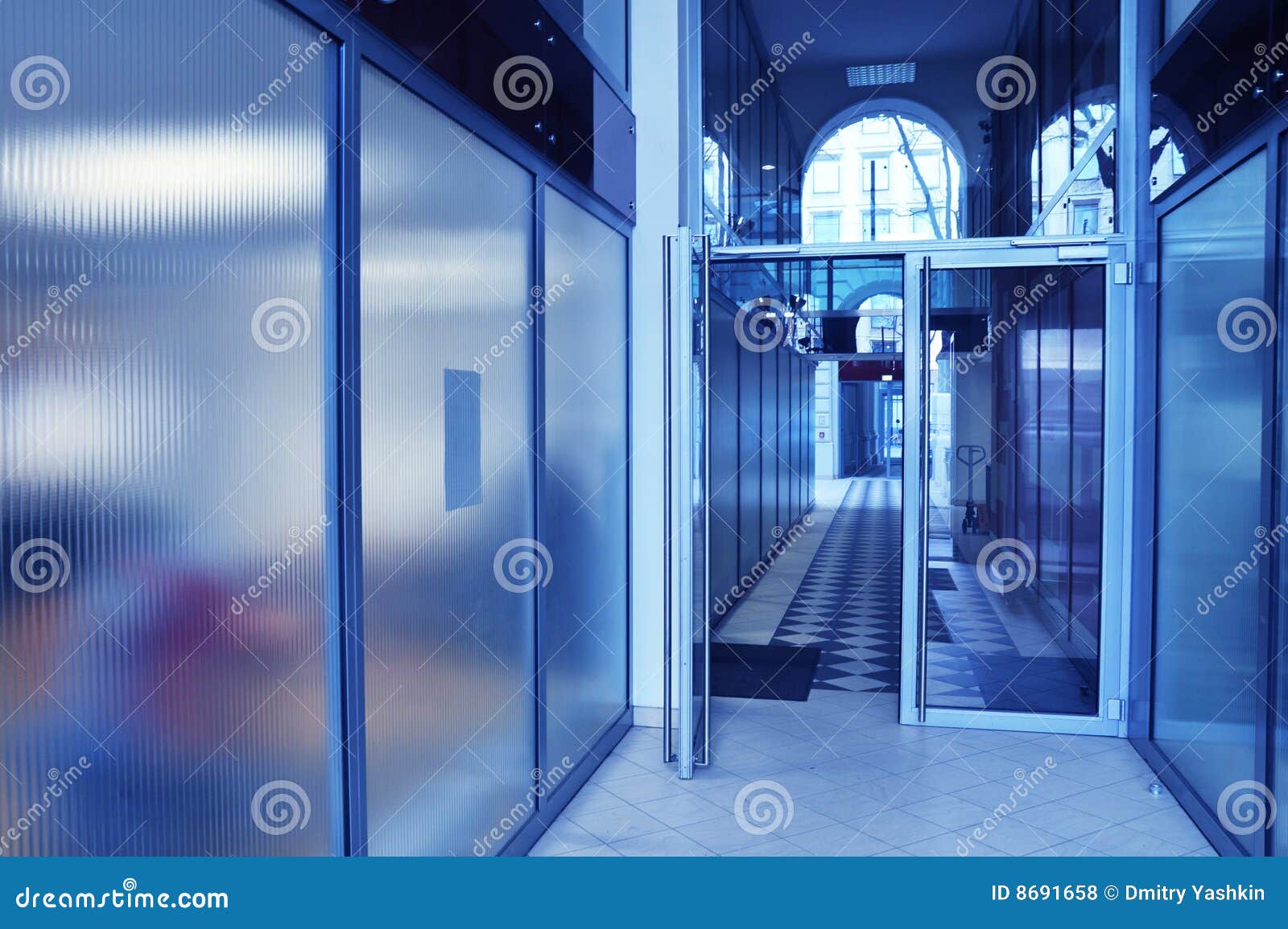 Business hall blue stock photo. Image of busy, center - 8691658