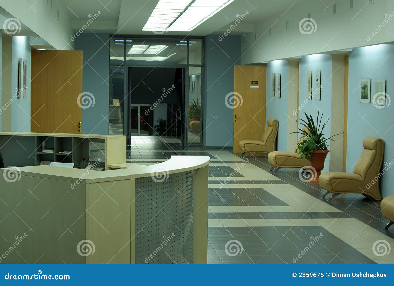 Business hall interior stock image. Image of city, counter - 2359675