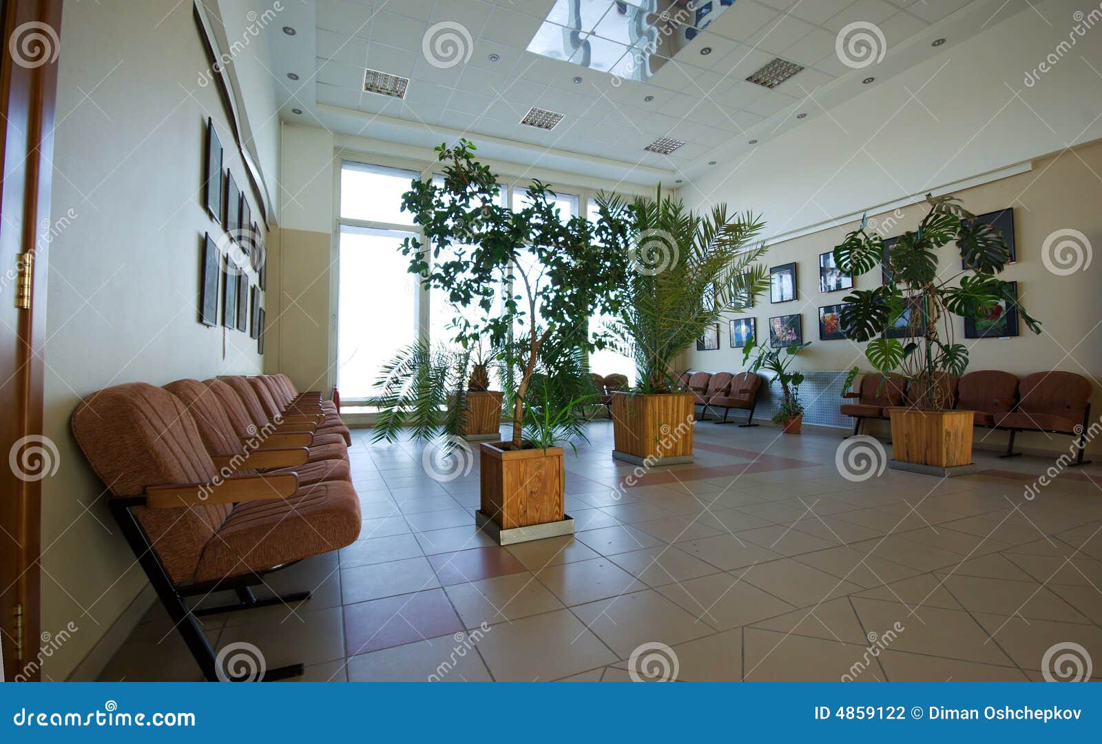 Business Hall Interior with Armchairs Stock Photo - Image of ...