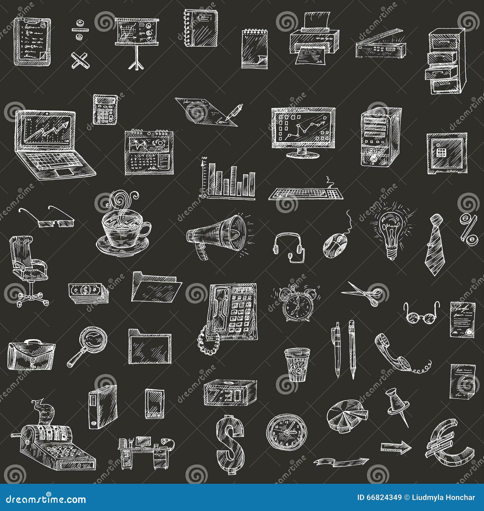 Business Hand Drawing, Vector Illustrations. | CartoonDealer.com #66824349