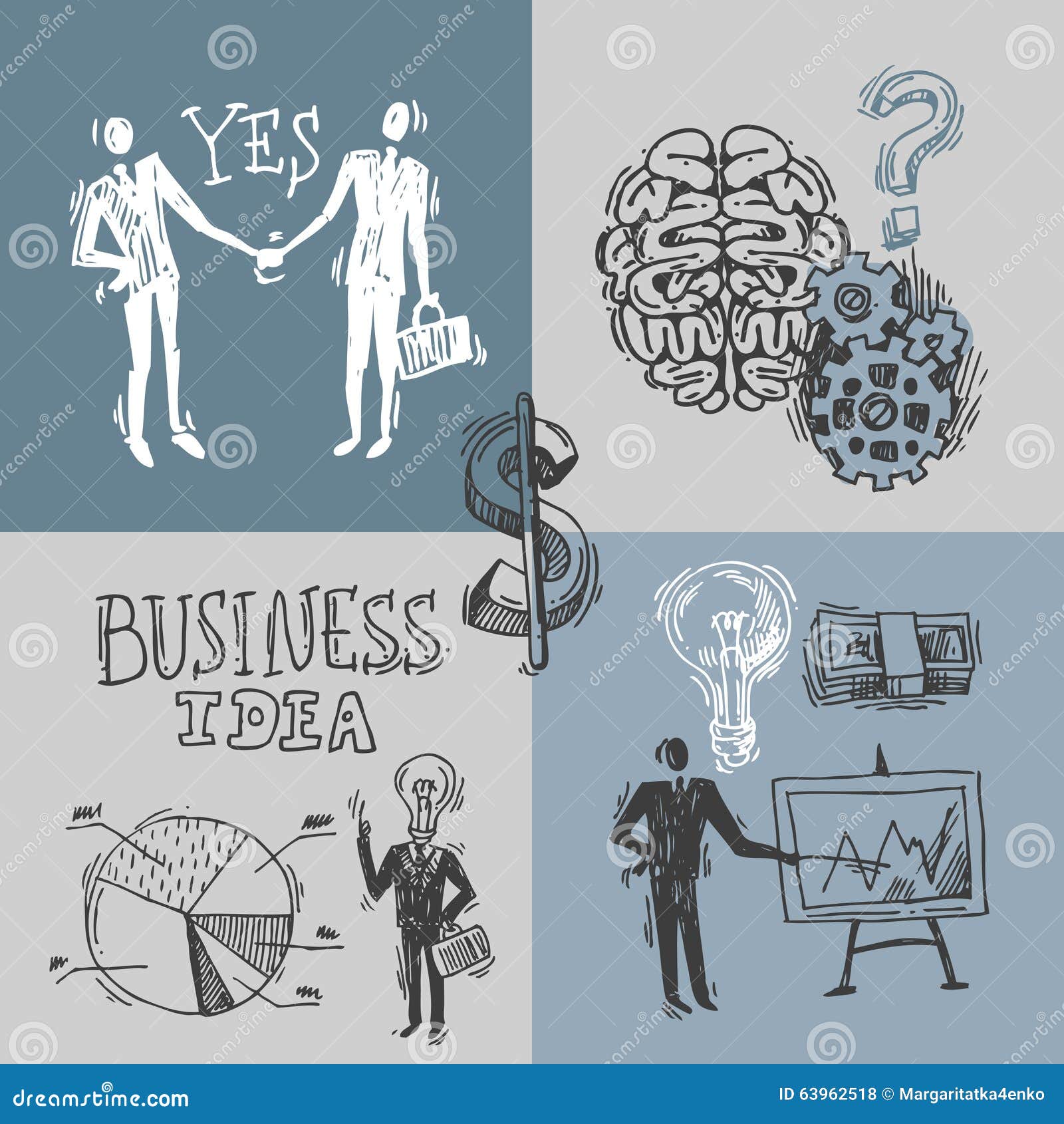 Business hand drawn sketch stock vector. Illustration of arrow - 63962518