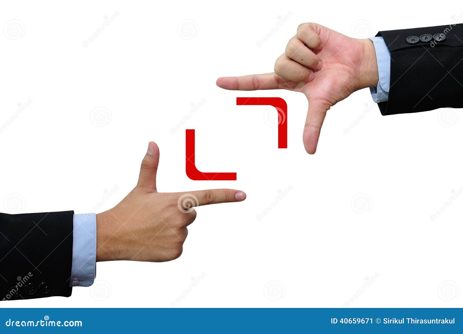 Business Hand with Focus Icon Stock Image - Image of destination ...