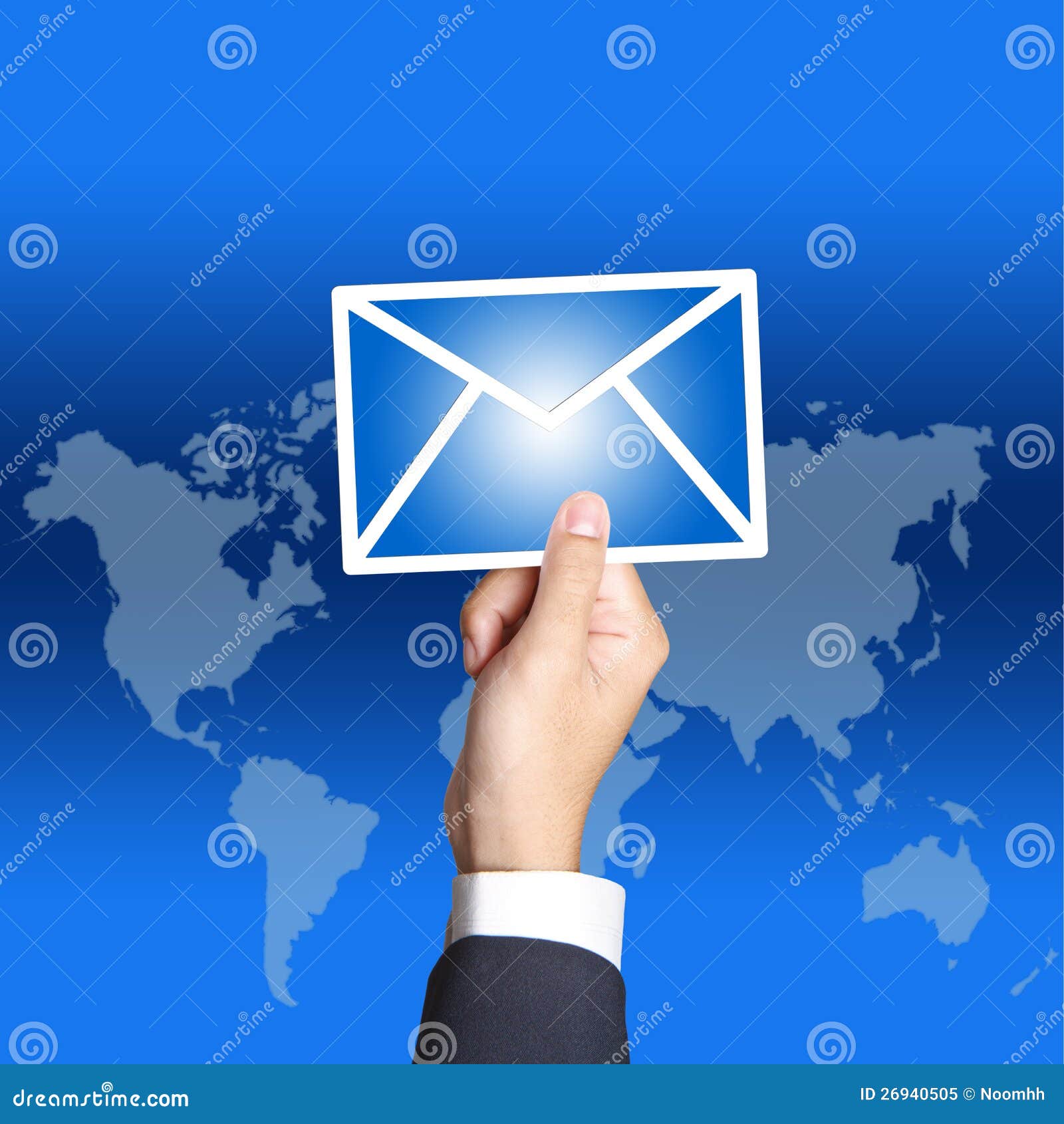 Business hand hold email stock image. Image of hand, post - 26940505