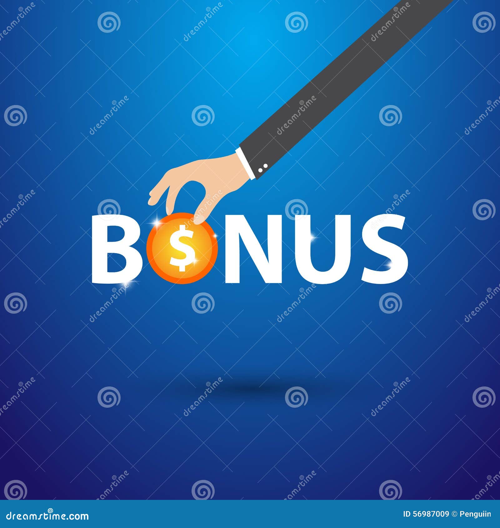Business Hand Pointing Bonus Concept, Vector Stock Vector ...
