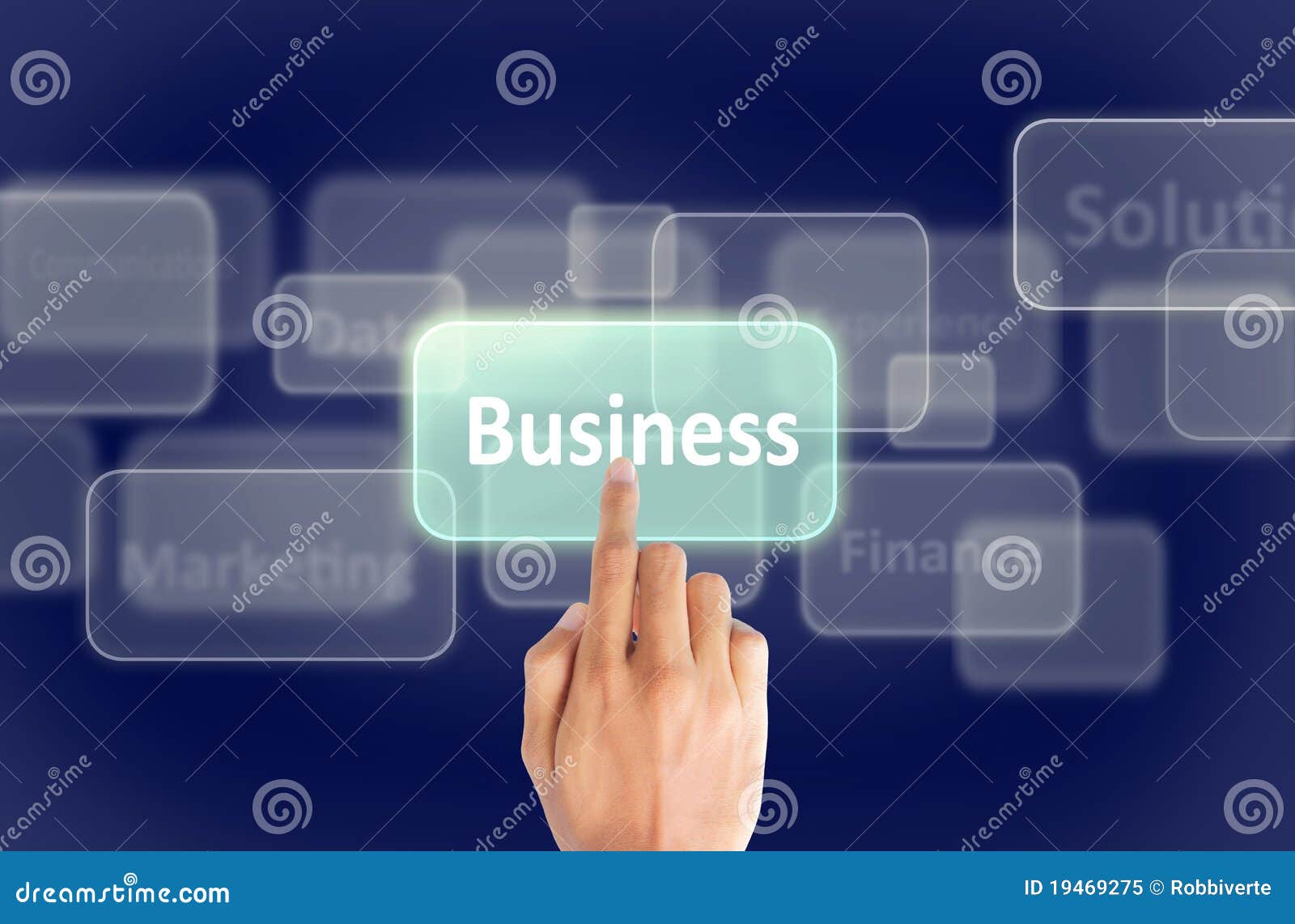 Business Hand Press Touch Screen Stock Image - Image of concept, future ...