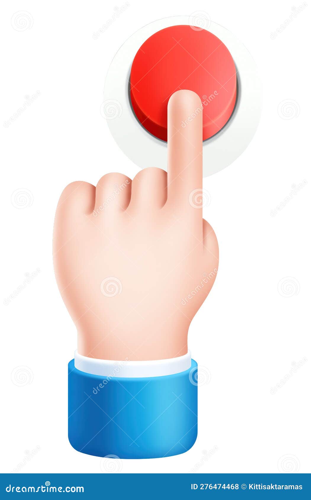 Hand Pushing House Button On Screen With Mortgage Contract, Keys And ...