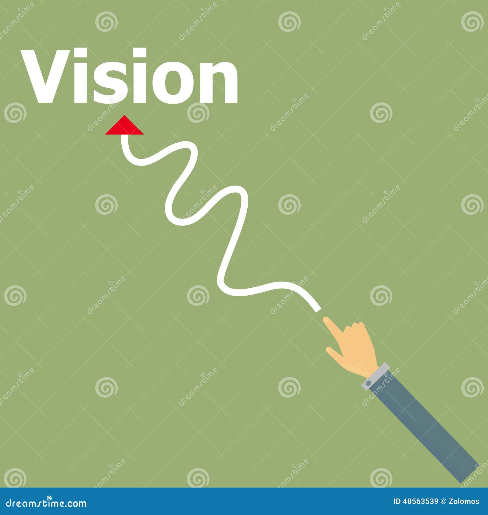 Business Hand Vision Concept Stock Vector - Illustration of leadership ...
