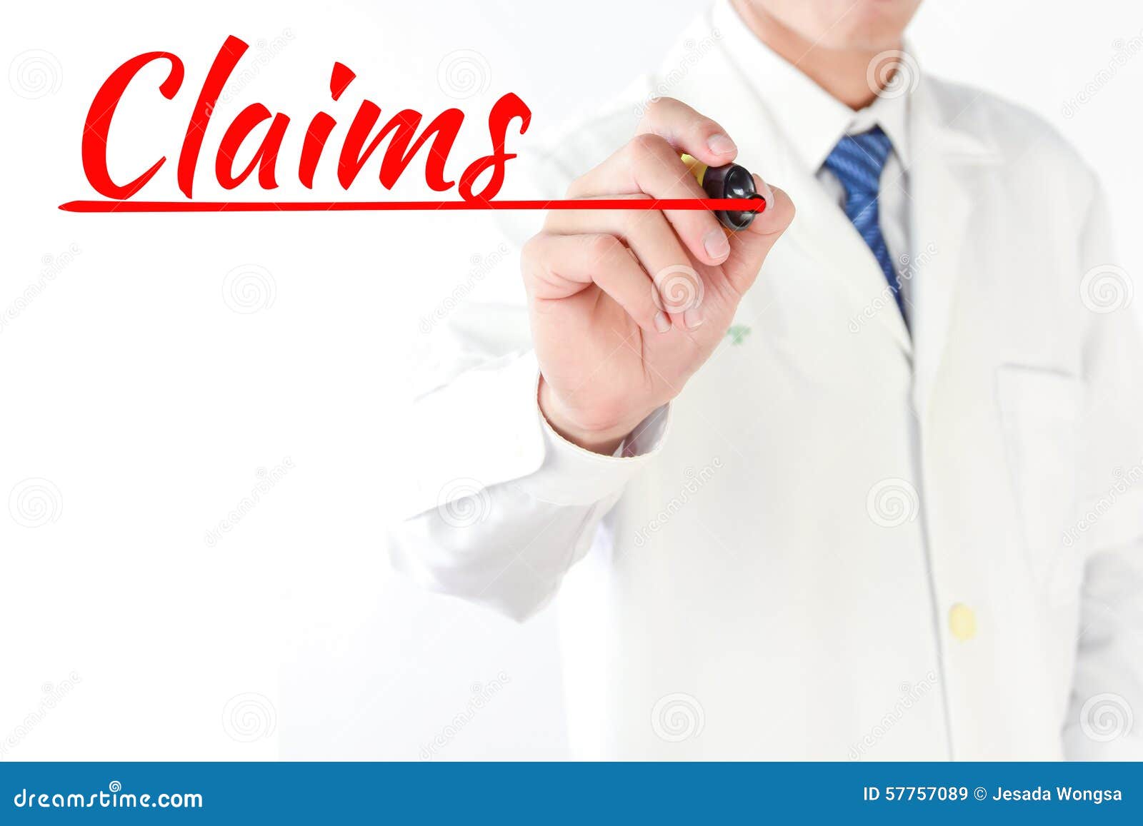 Business Hand Writing Claims with Marker Stock Image - Image of ...