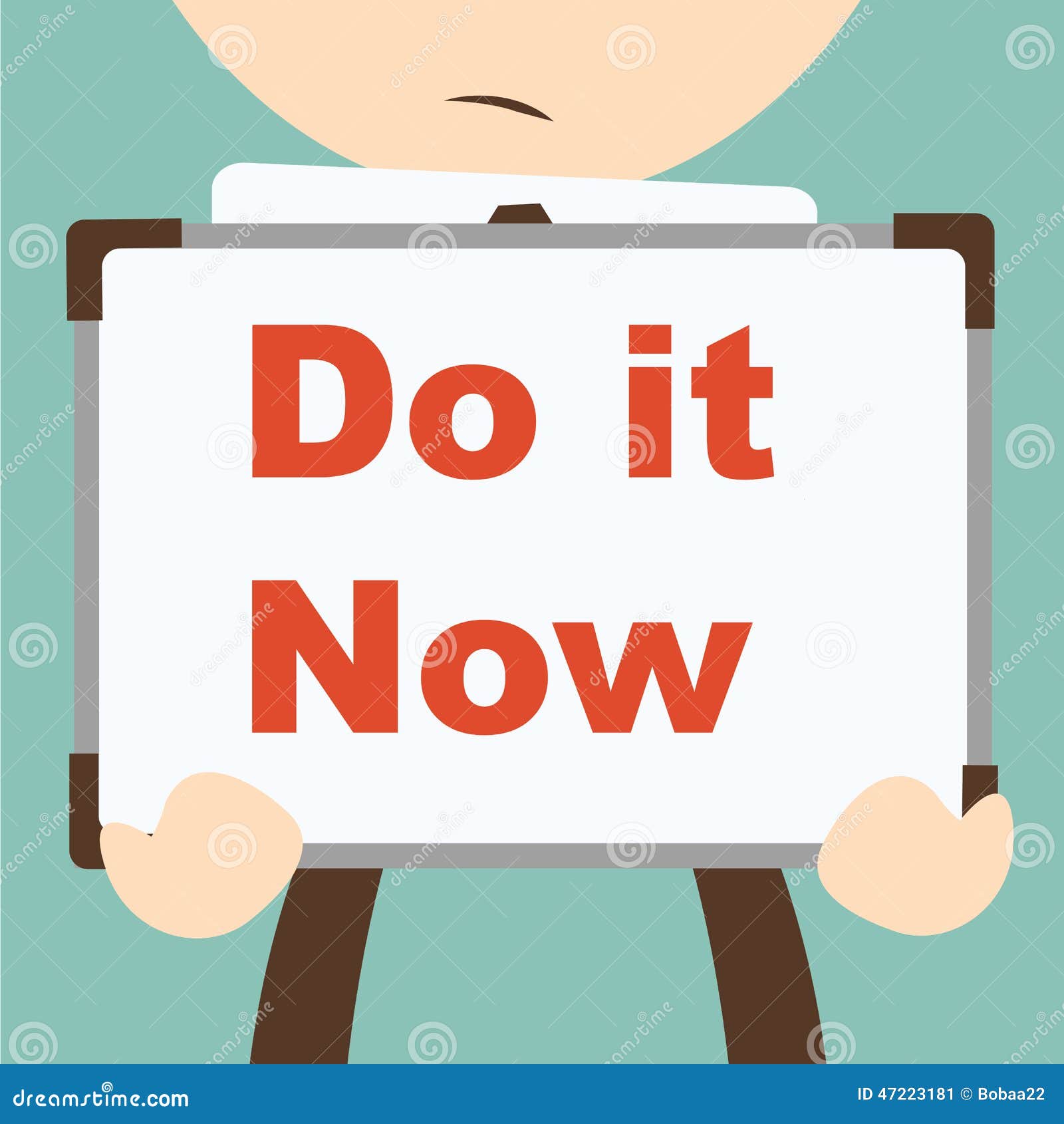Business Hand Writing Do it Now Stock Vector - Illustration of board ...