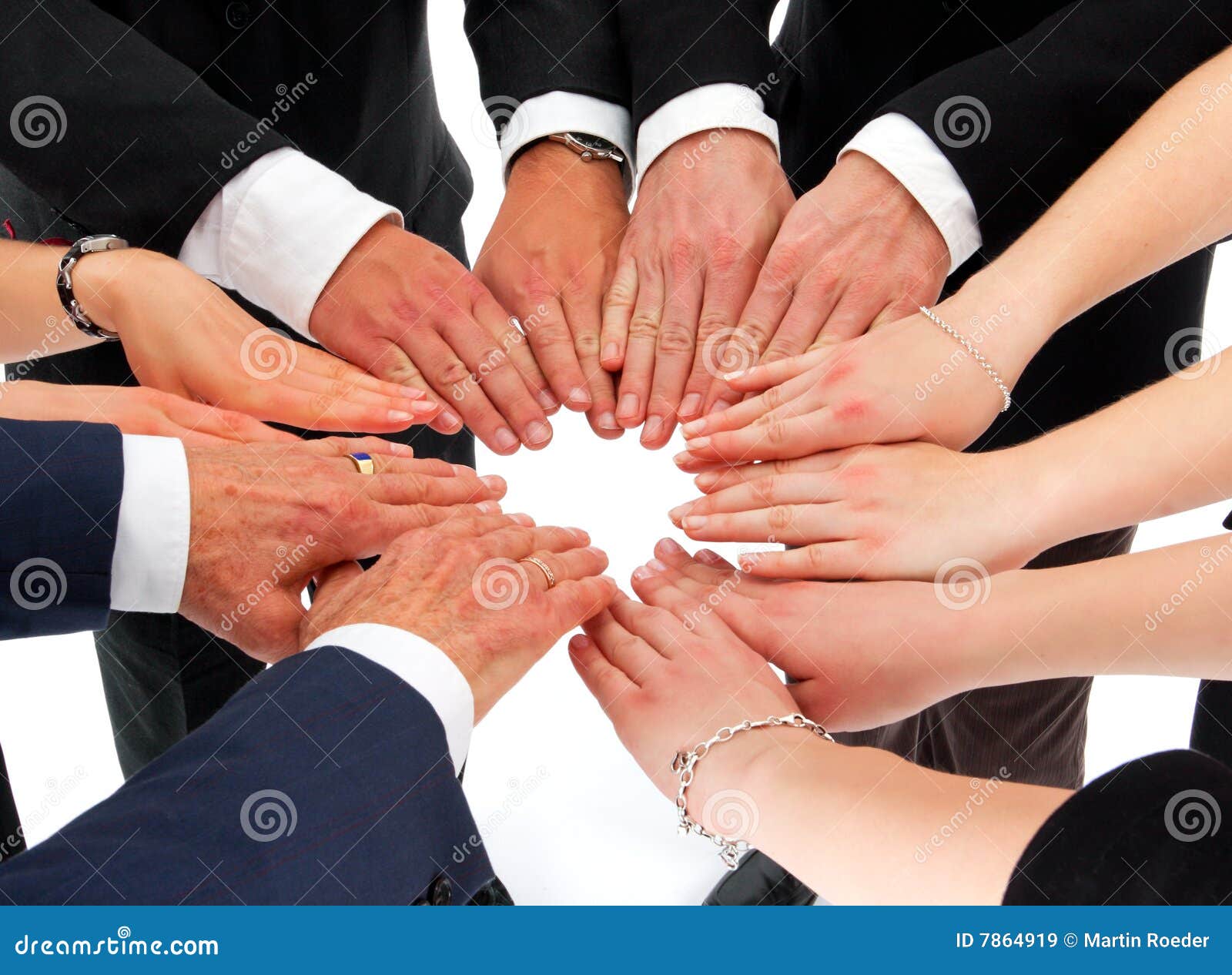 Business Hands in a Circle (agreement) Stock Image - Image of power ...