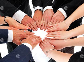 Business Hands in a Circle (agreement) Stock Image - Image of power ...