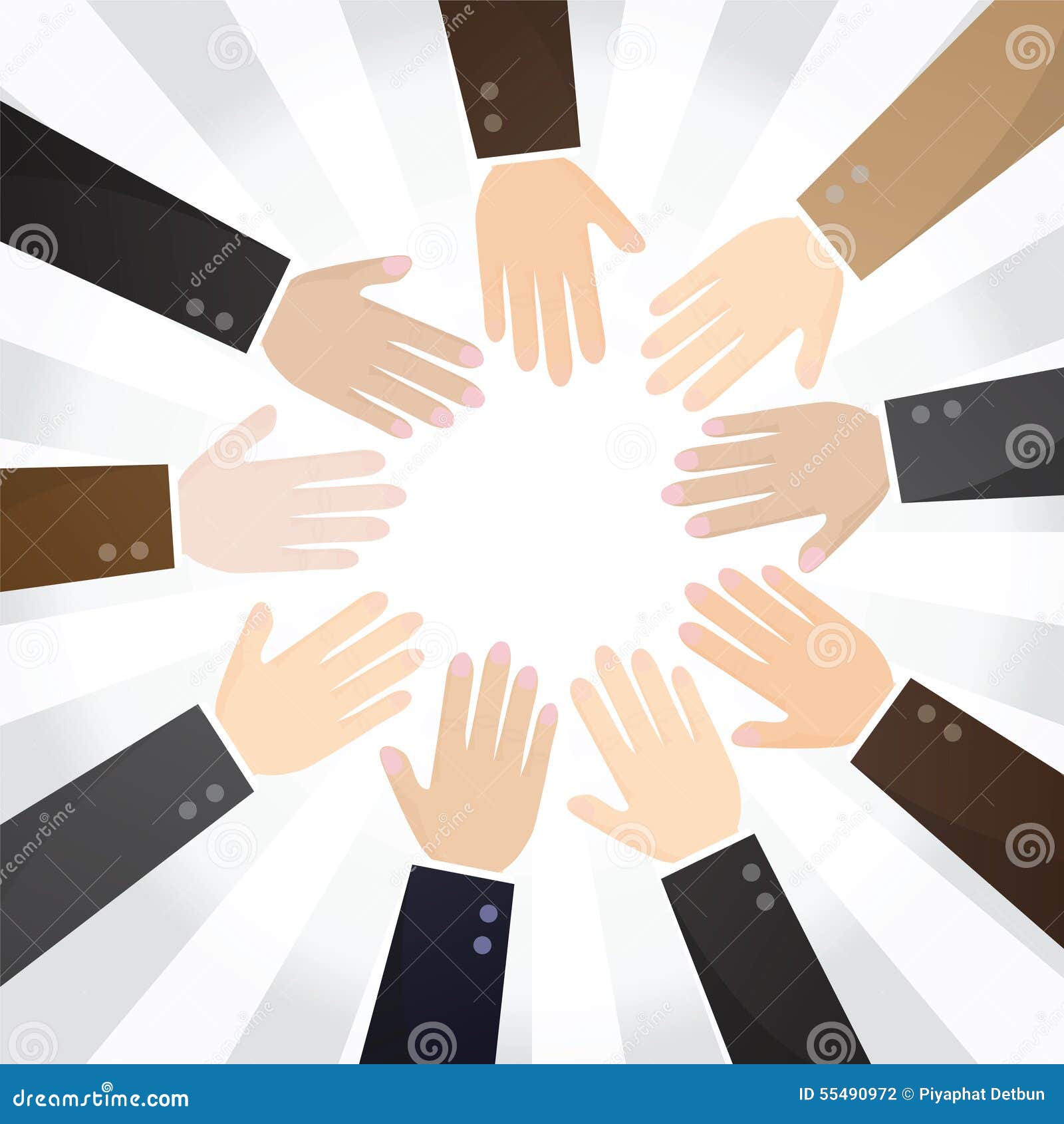 Business Hands Concept stock vector. Illustration of connection - 55490972