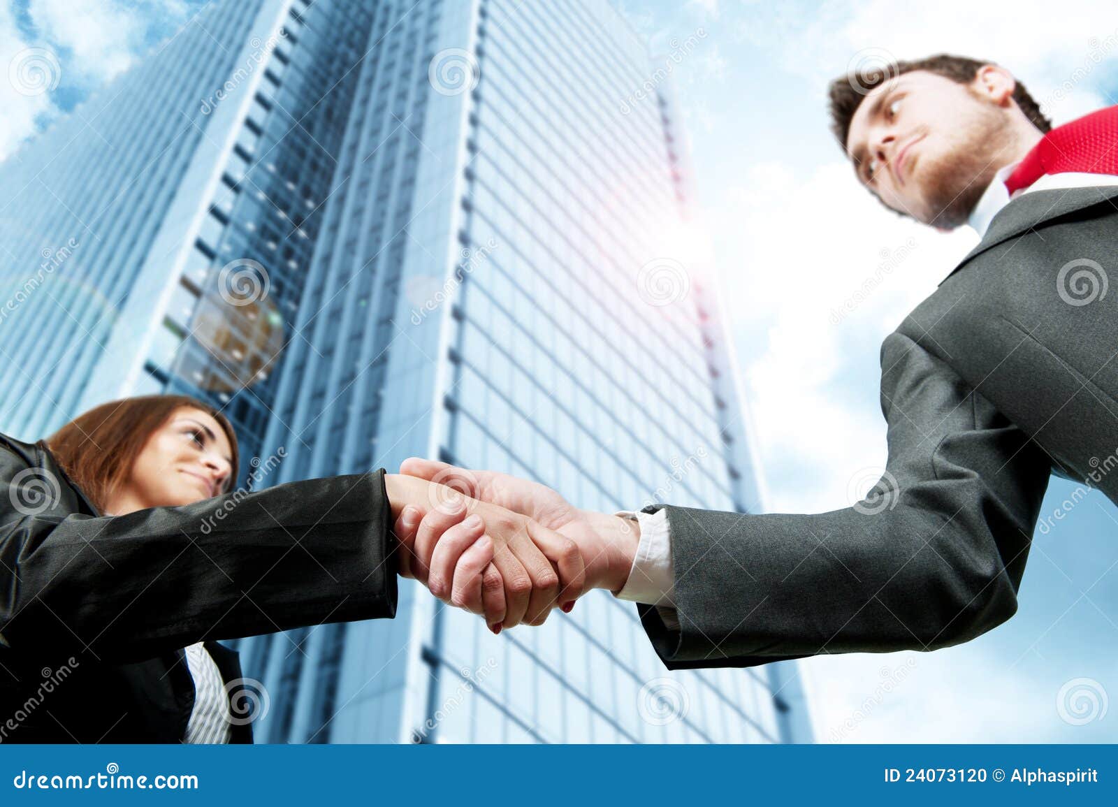 Business handshake stock photo. Image of skyscraper, meeting - 24073120
