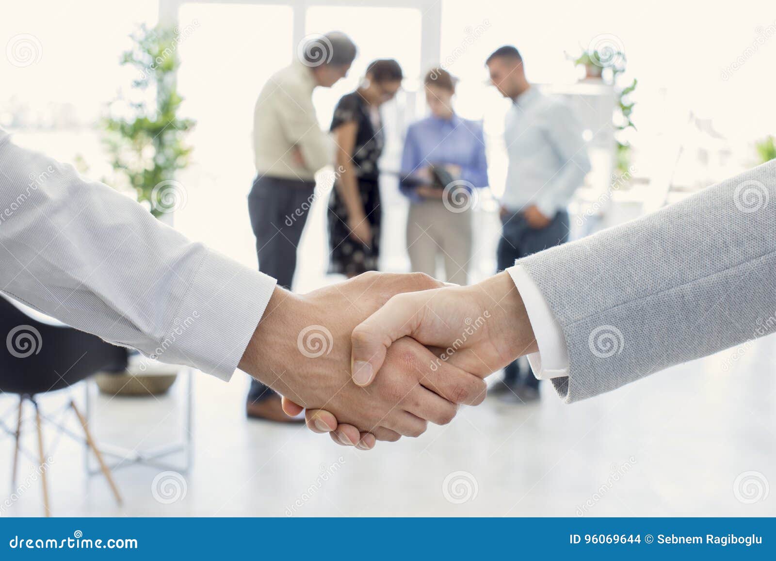 Business Handshake and Business People Stock Photo - Image of corporate ...