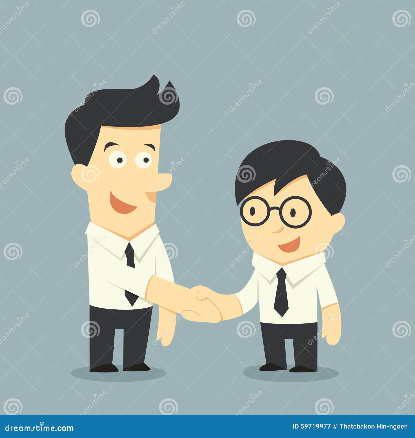 Business handshake stock vector. Illustration of multiracial - 59719977