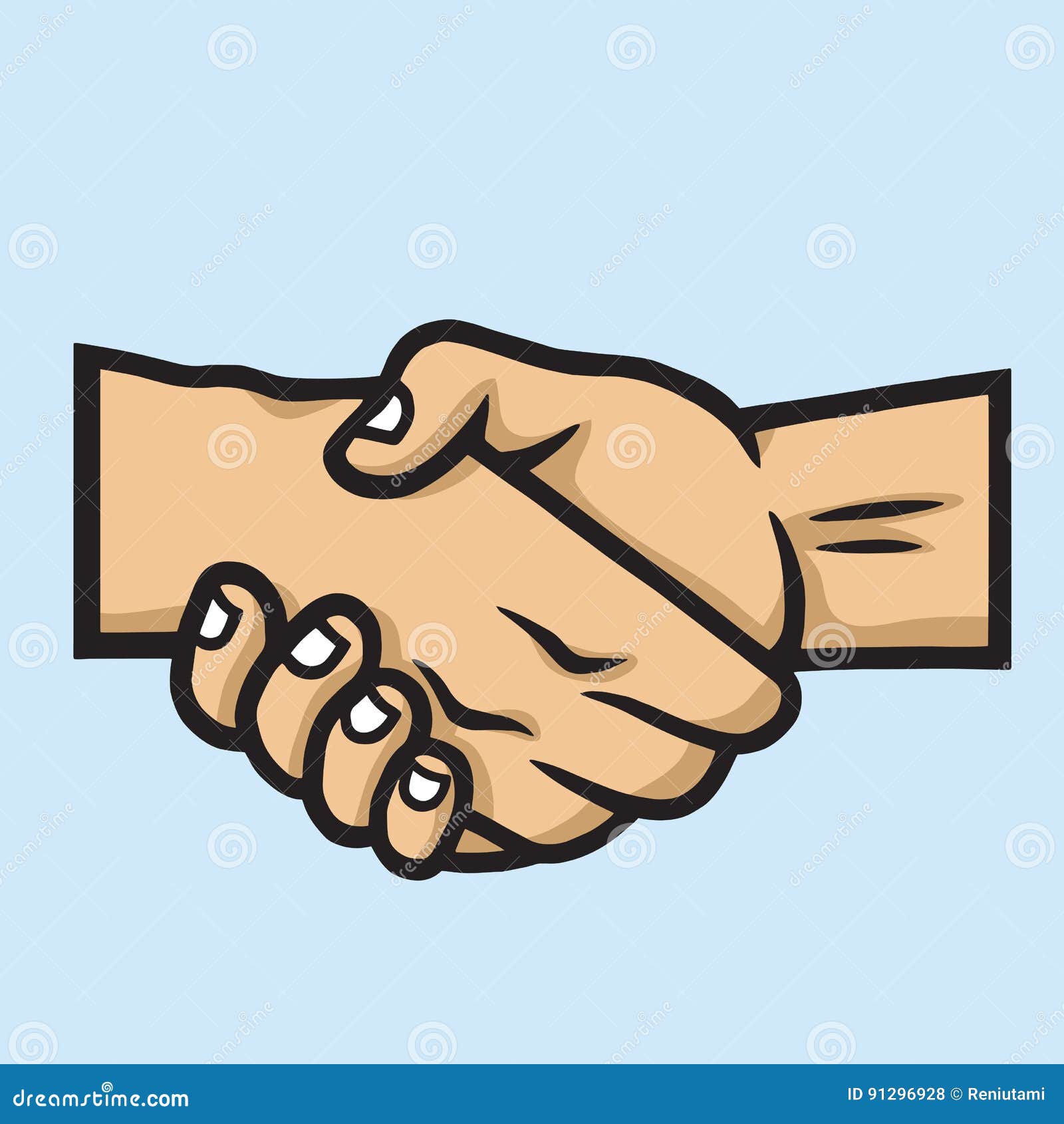 Business Handshake Contract Agreement. Vector Hand Drawn Illustration ... Business Handshake Contract Agreement. Vector Hand Drawn Illustration ...