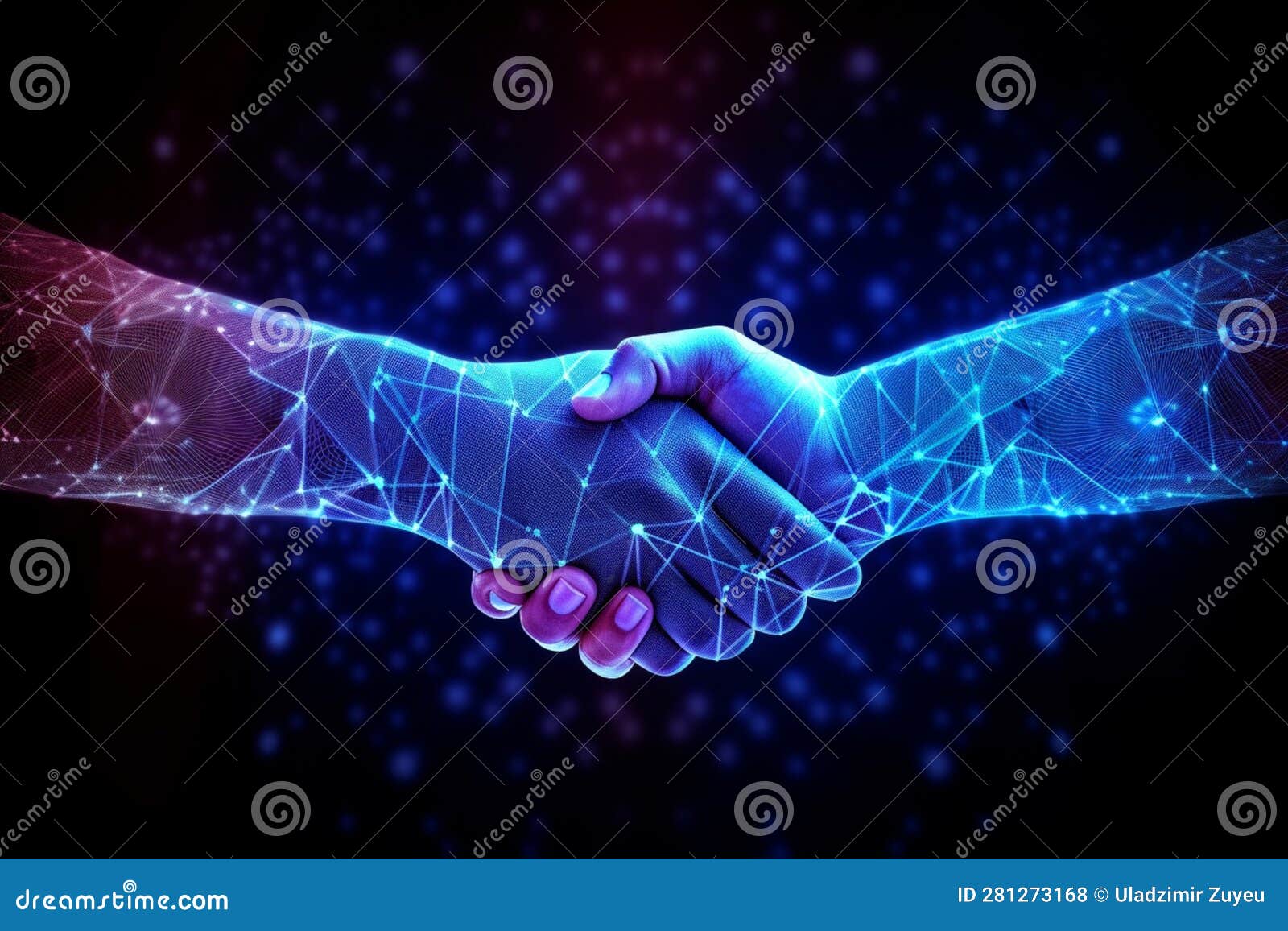 Business Handshake. Created with Generative Ai Technology Stock ...