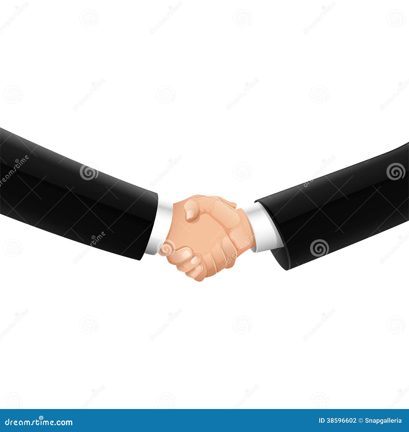Business Handshake stock vector. Illustration of contract - 38596602