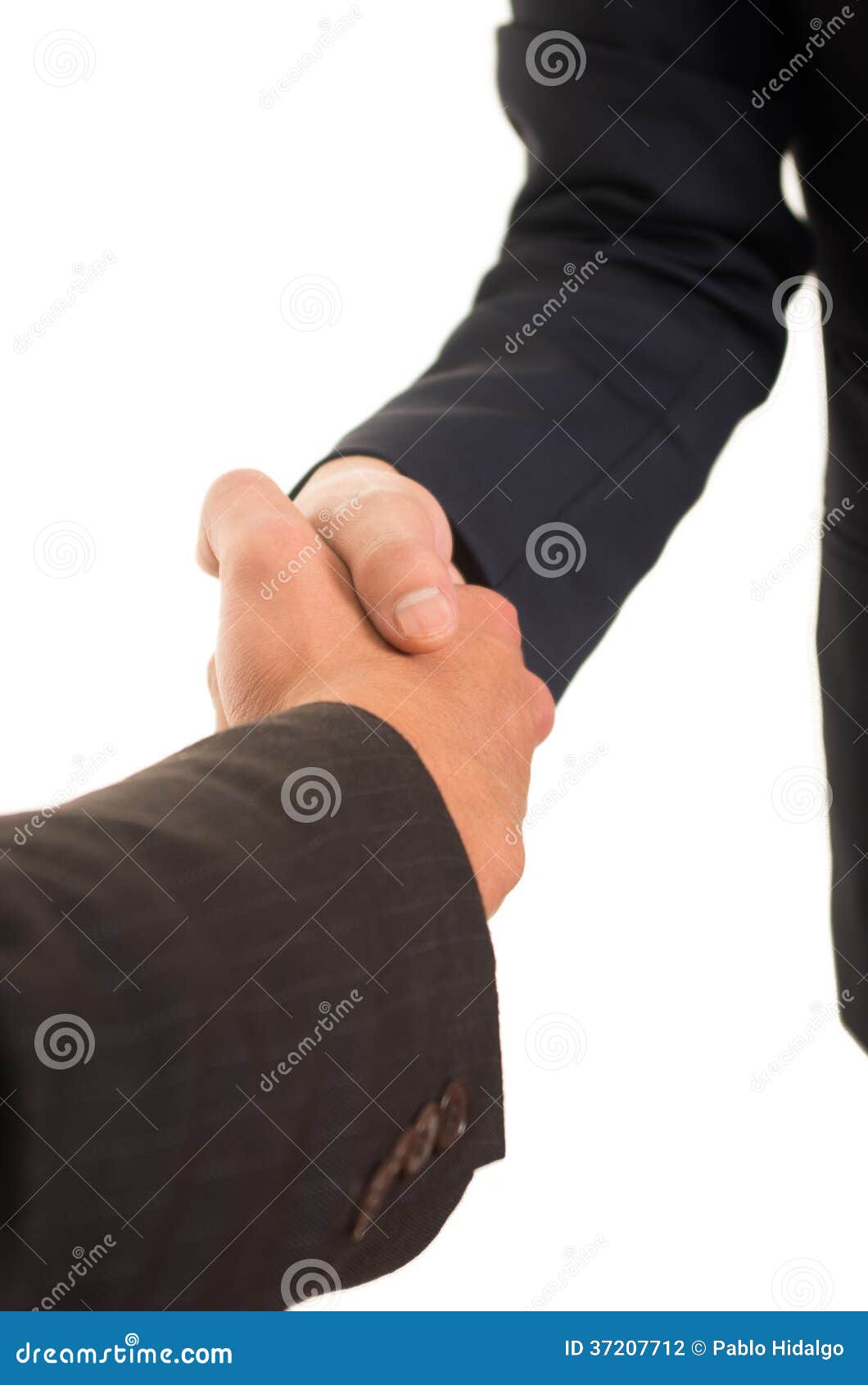 Business Handshake, Hispanic Men Stock Photo - Image of people, person ...