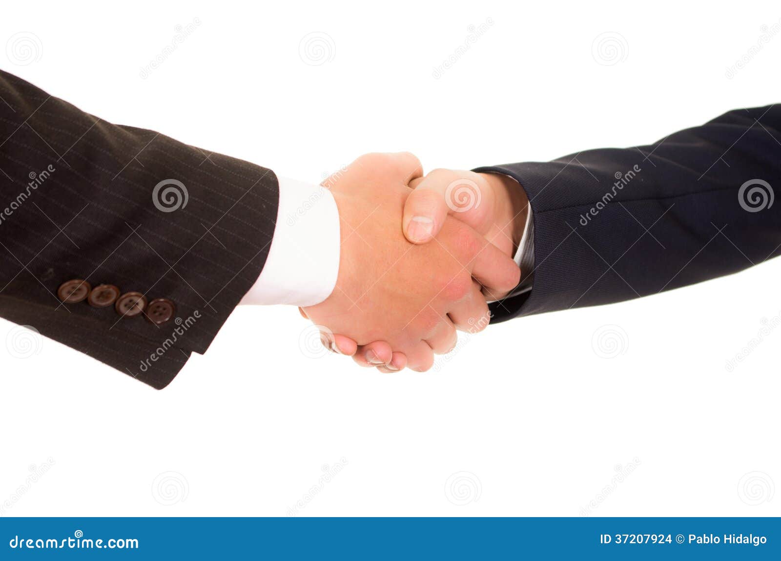 Business Handshake, Hispanic Men Stock Photo - Image of formal ...