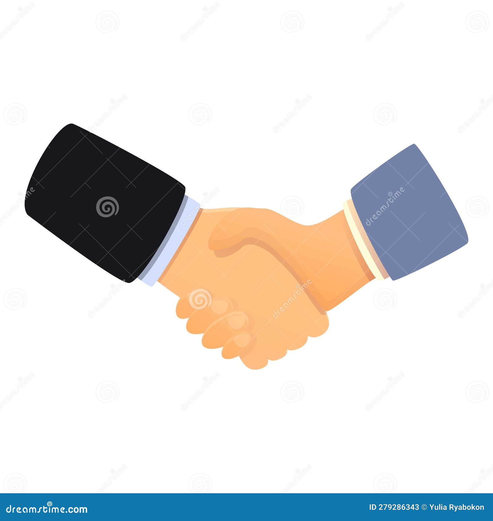 Business Handshake Icon Cartoon Vector. Trust Hand Stock Vector ...