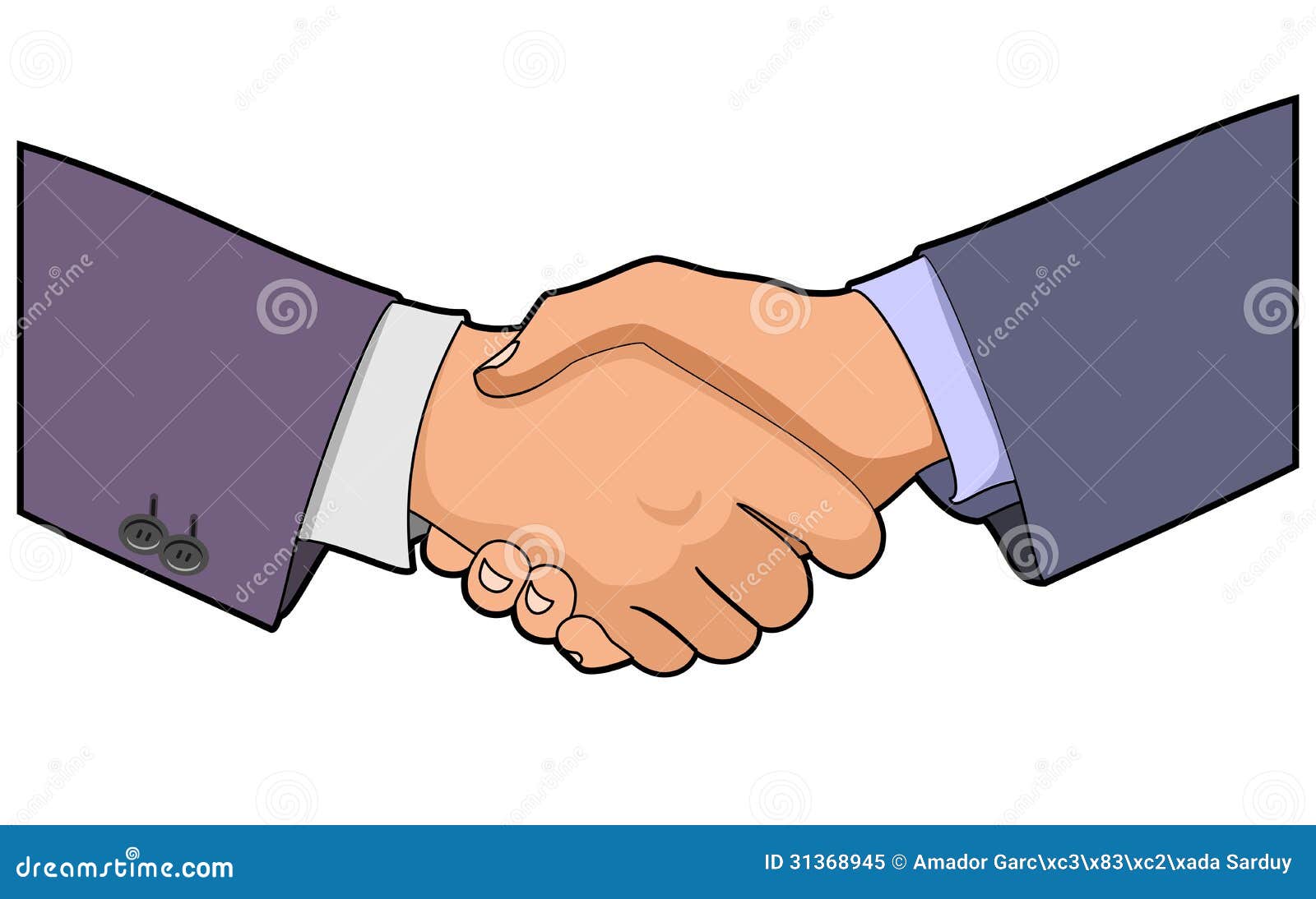 Business handshake stock vector. Illustration of human - 31368945
