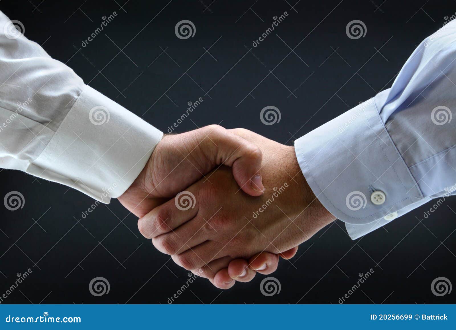 Handshake Isolated On Business Office Background Royalty-Free Stock ...