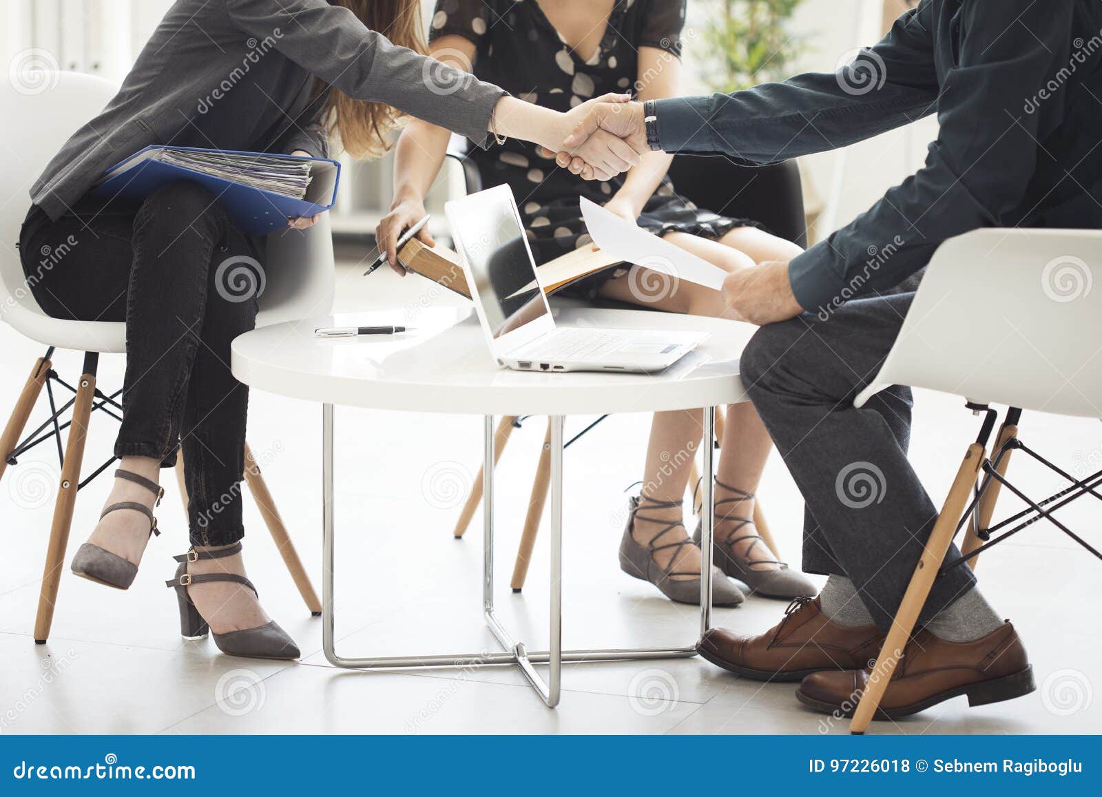 Business Handshake in Office Stock Photo - Image of deal, company: 97226018