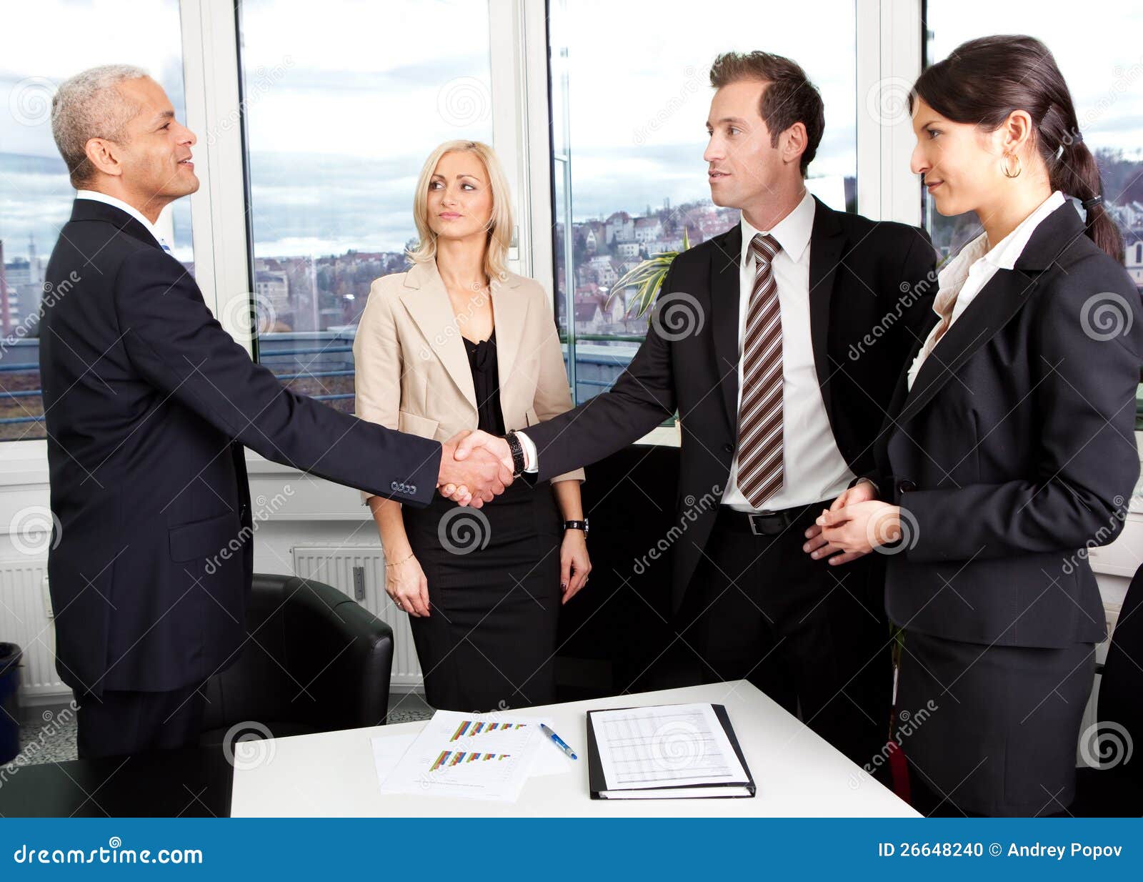 Business Handshake Over the Deal Stock Photo - Image of international ...