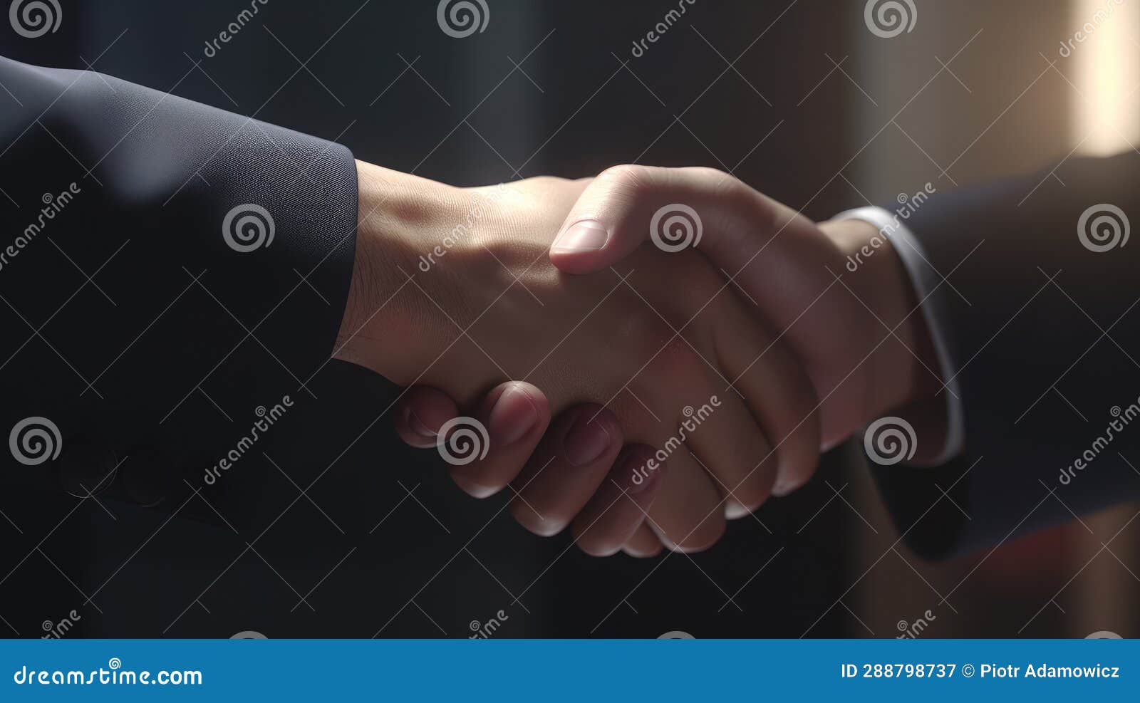 Business Handshake - Generative AI Stock Image - Image of suit, office ...