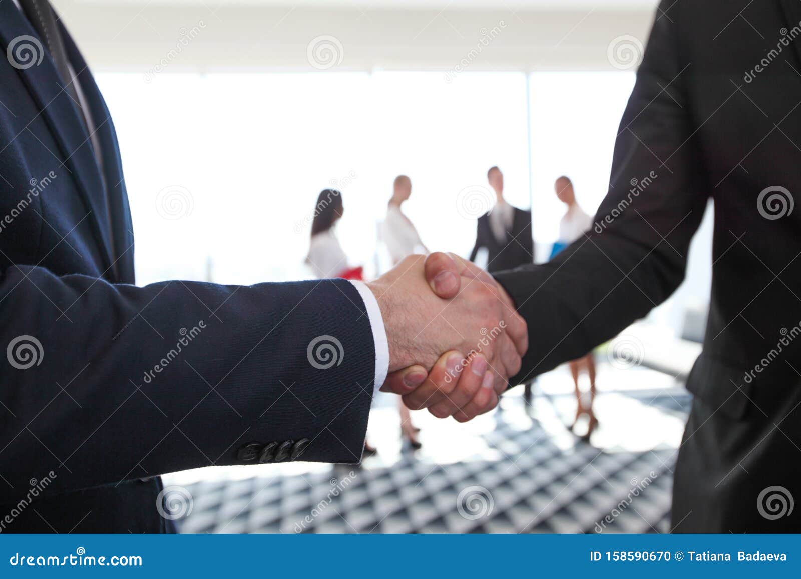 Business Handshake in Office Stock Photo - Image of male, customer ...