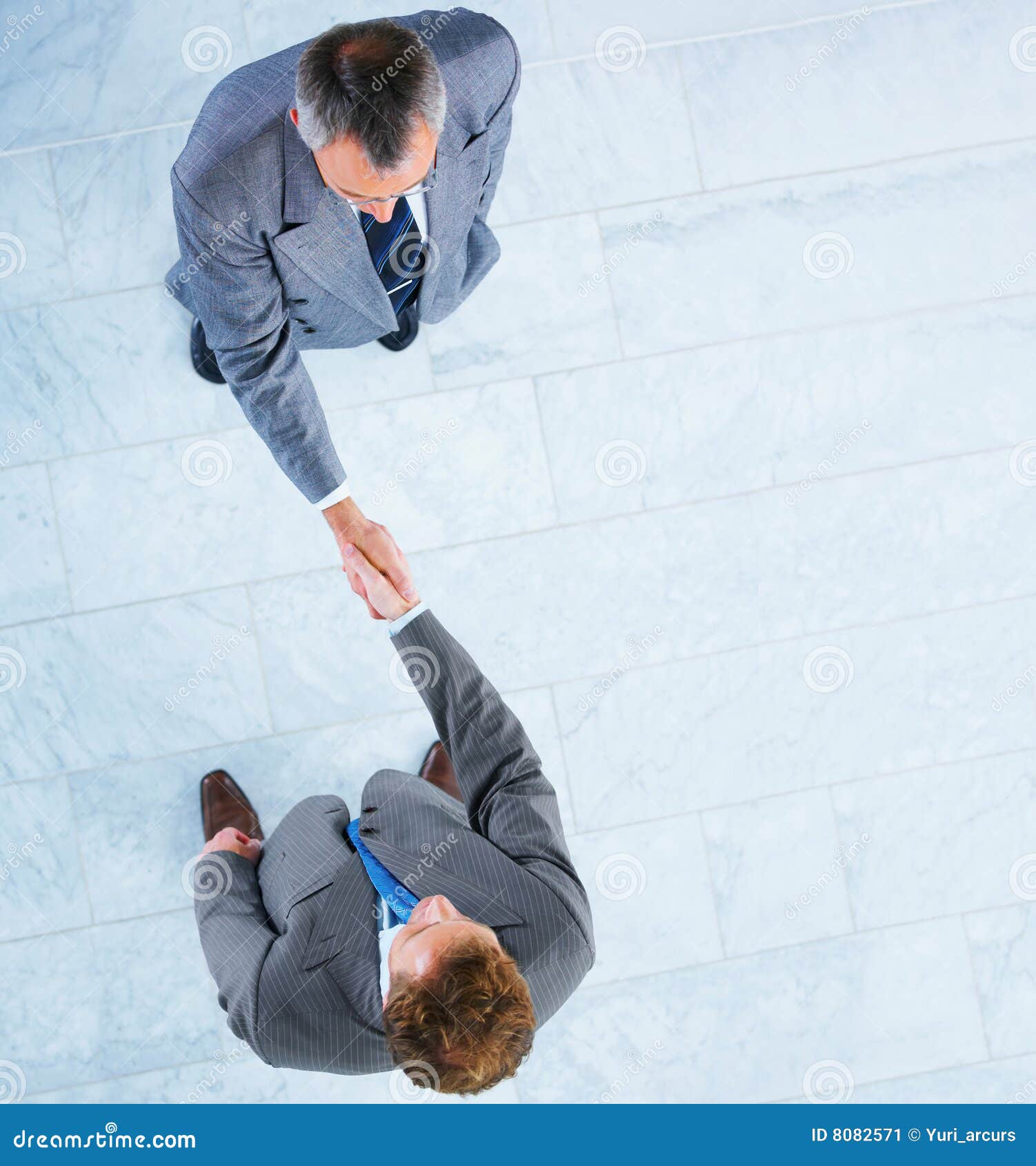 Business Handshake and Trust Taken from Above Stock Image - Image of ...