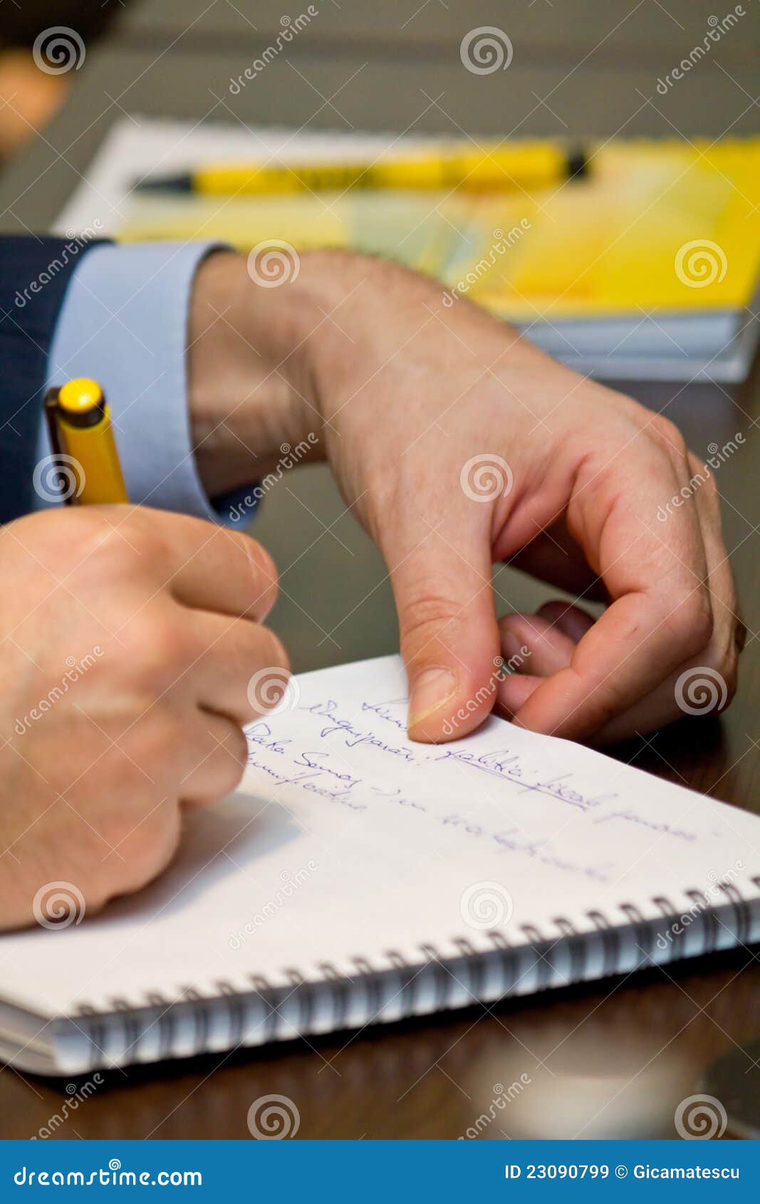 Business handwriting stock image. Image of active, indoors - 23090799