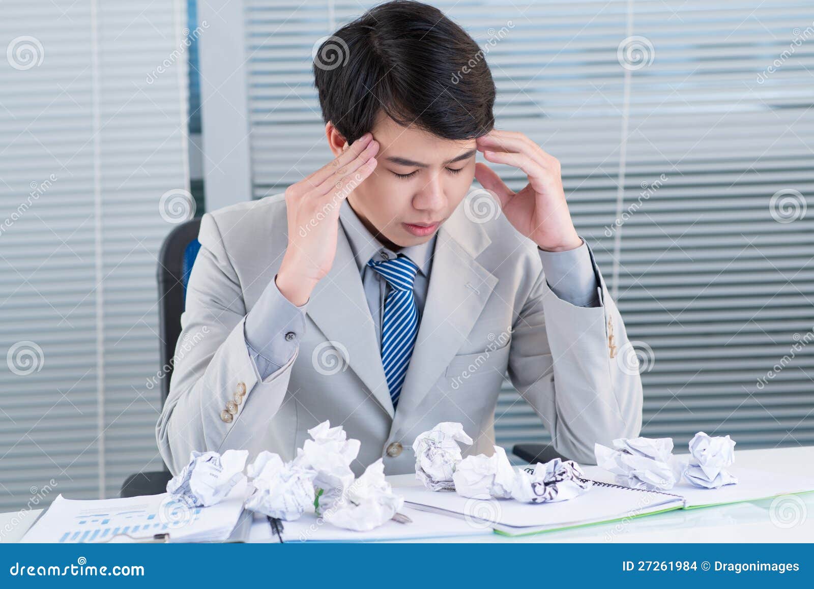 Business headache stock photo. Image of headache, crisis - 27261984