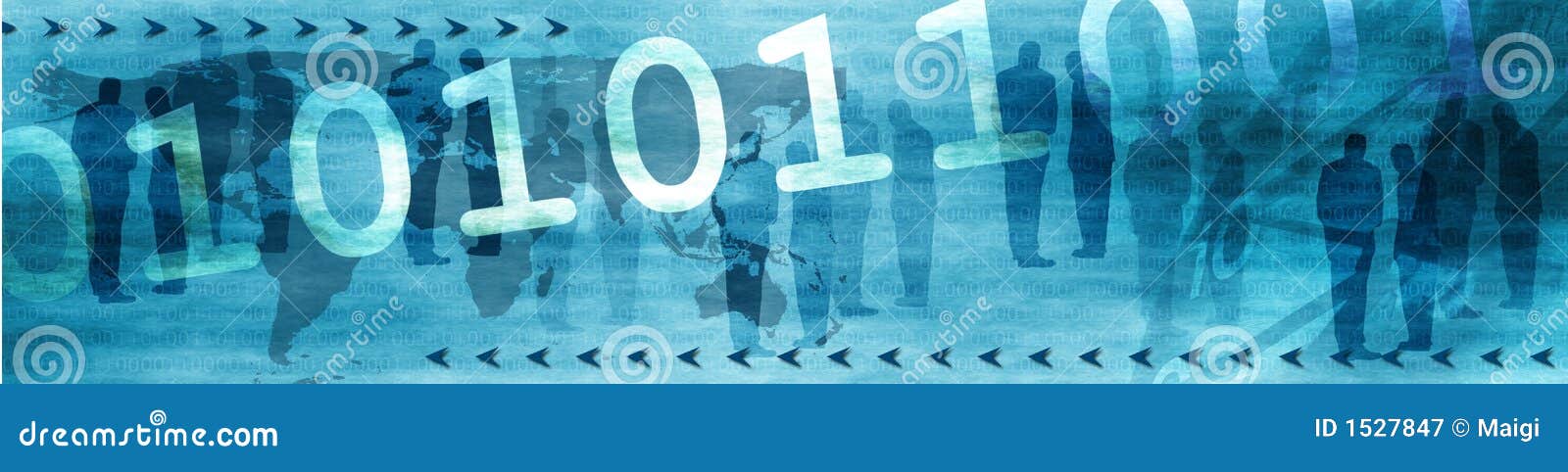 Binary Header And Commercial Targets Stock Photo | CartoonDealer.com ...