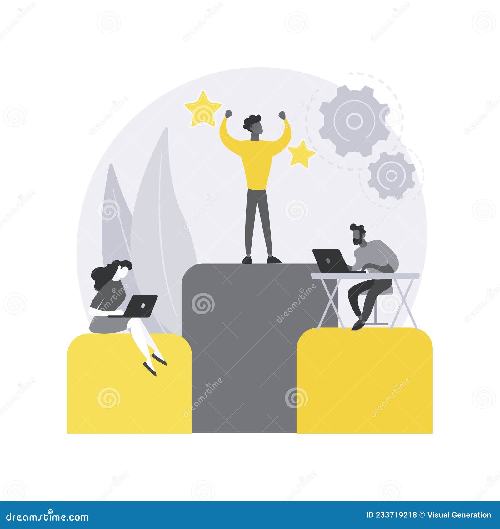 Business Hierarchy Abstract Concept Vector Illustration. Stock Vector ...