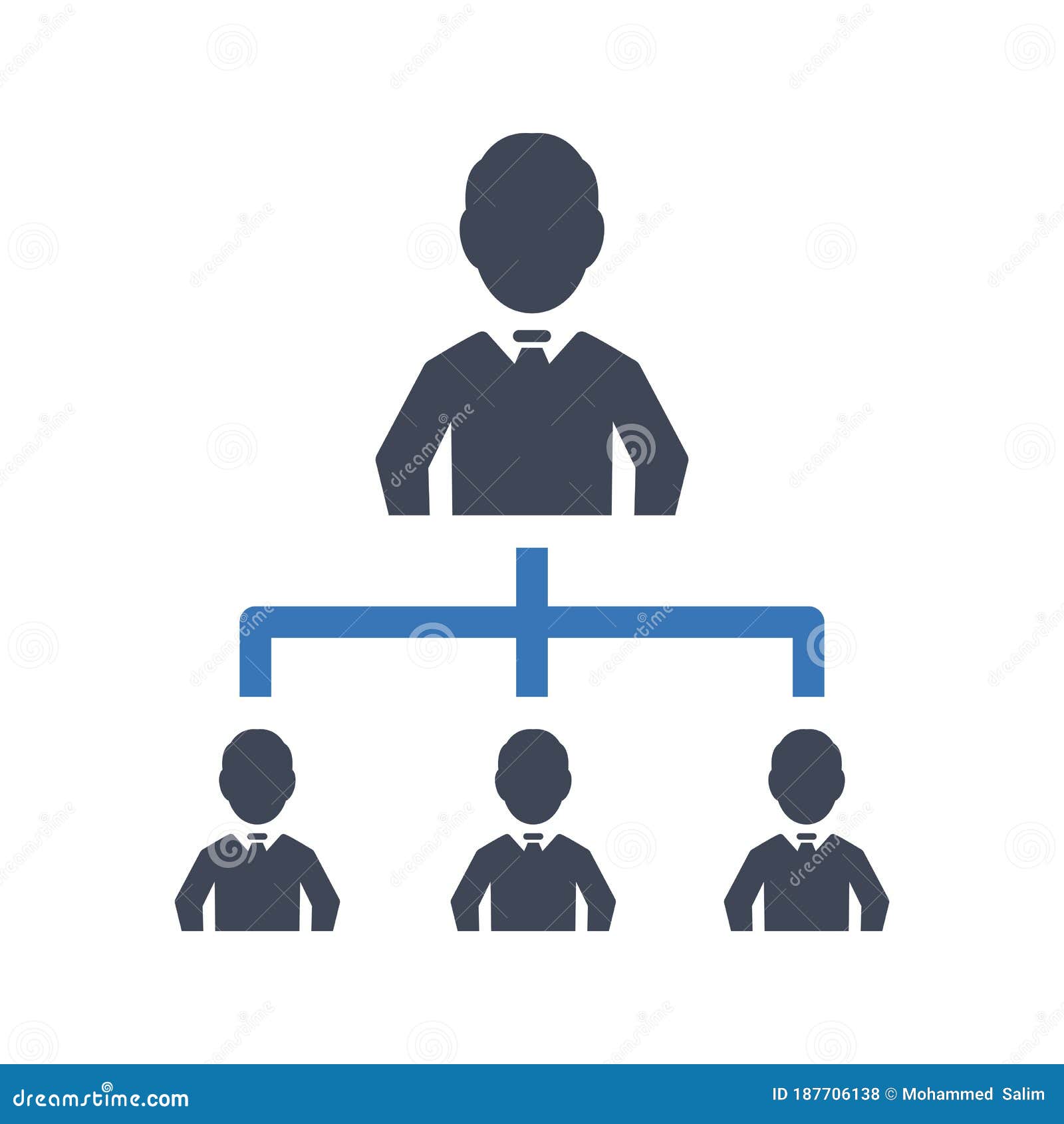 Business Hierarchy Icon Vector Graphics Stock Vector - Illustration of ...