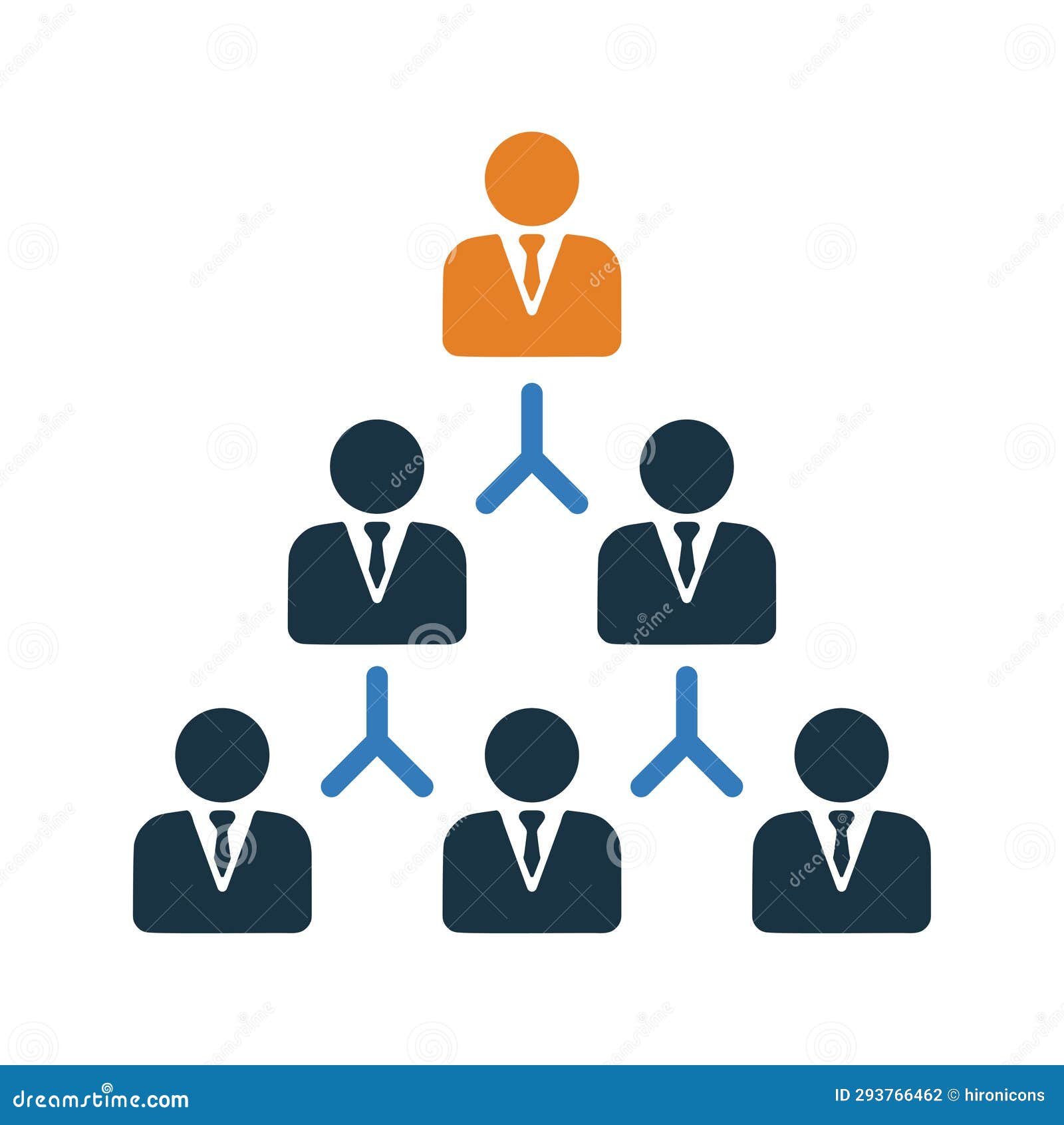 Business Hierarchy icon stock vector. Illustration of cooperation ...