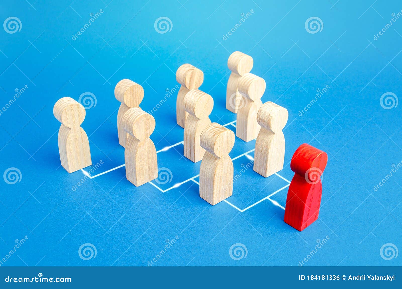 Business Hierarchy System Of Employees. Power And Responsibilities ...