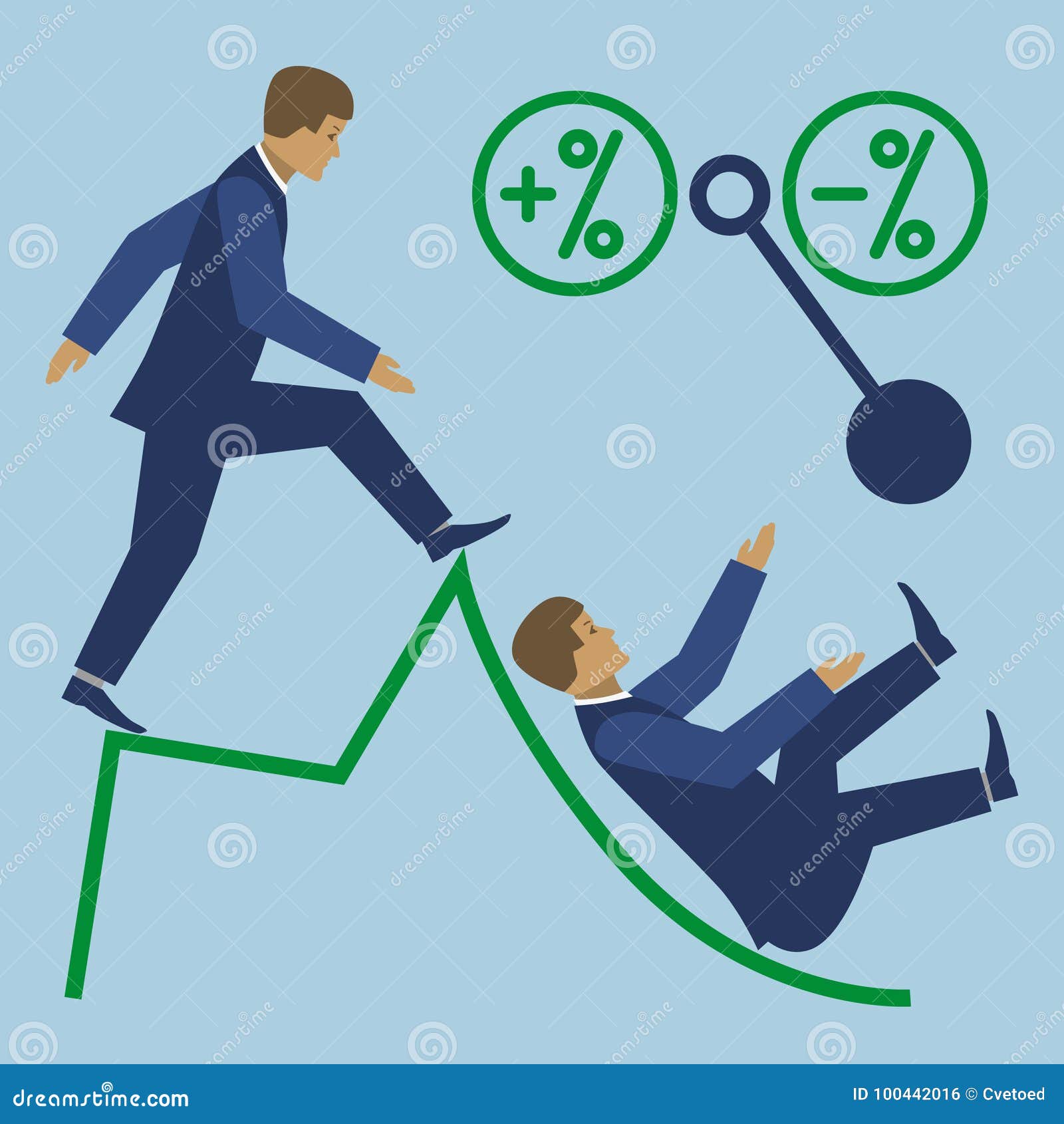 Business High Risk Vector Flat Illustration Stock Vector - Illustration ...