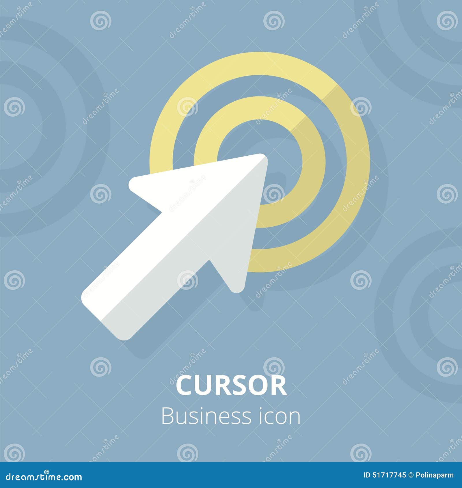 Business Icon. Cursor. Flat Vector Illustration. Stock Vector ...