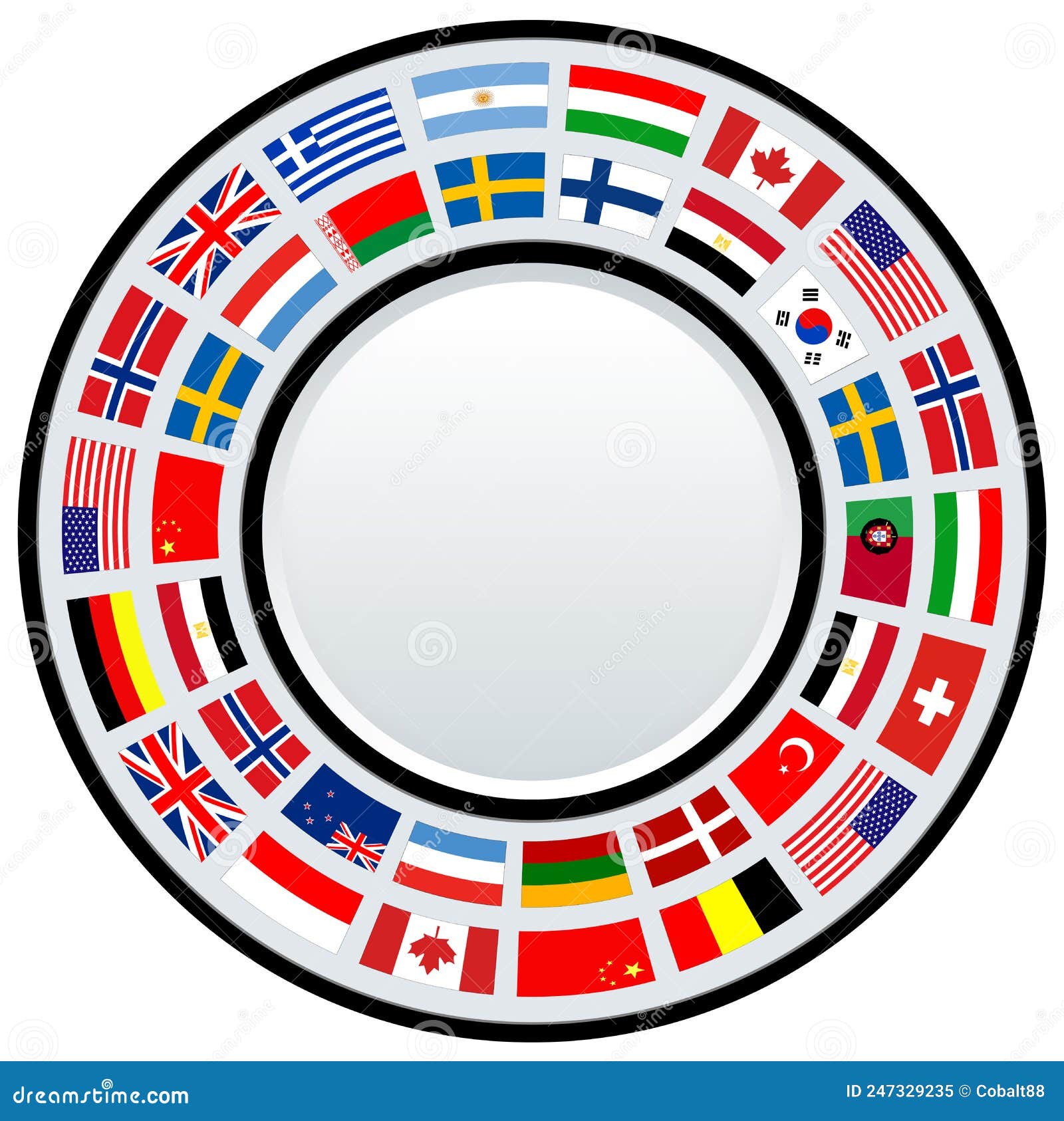 International Flags In Pile. All Colors Of Rainbow. National Symbols Of ...