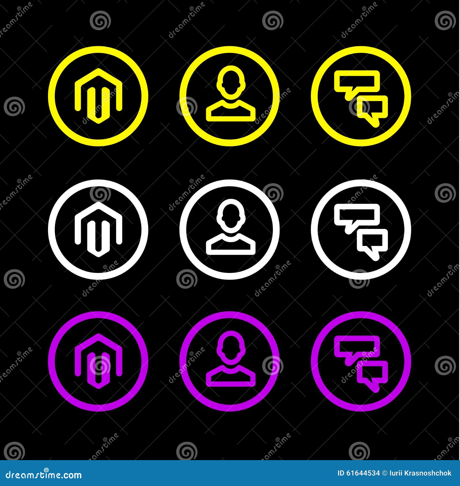 Business Icon Logo Symbol Man Hour Chat Flat Stock Vector ...