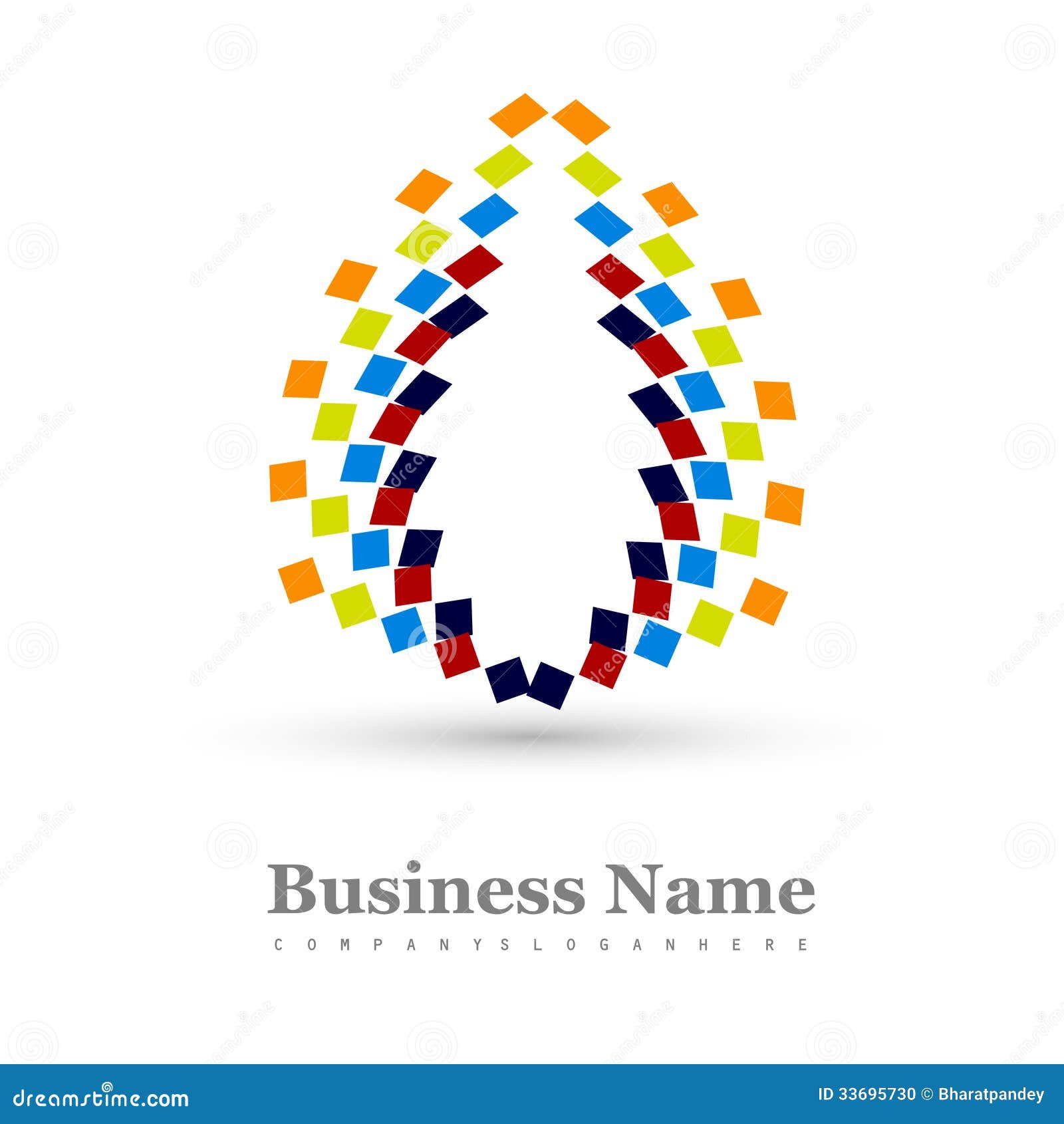Business Icon Multicolor Colorful Stylish Circle E Stock Vector ...