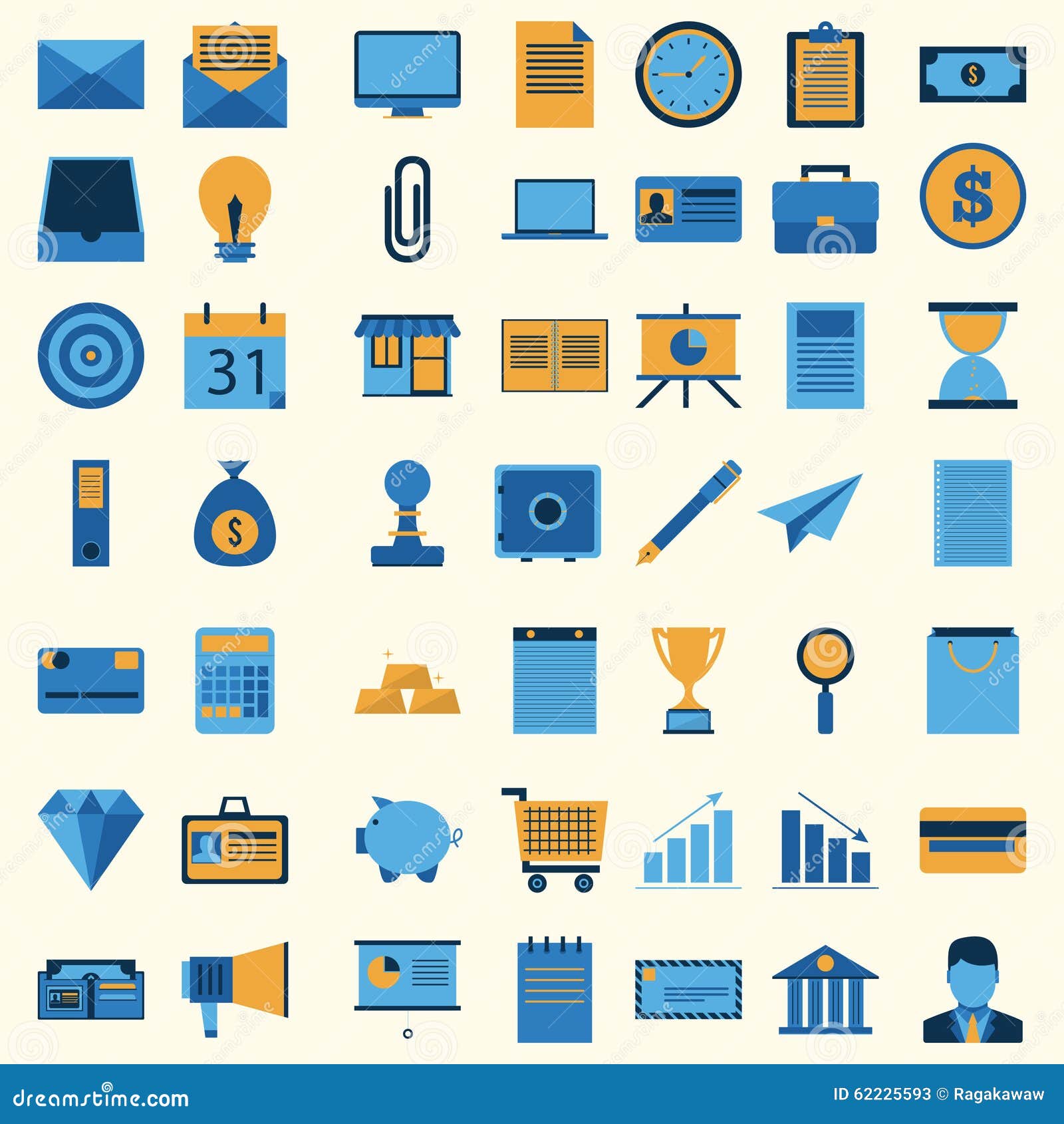 Business Icon Set Collection Stock Vector - Illustration of information ...